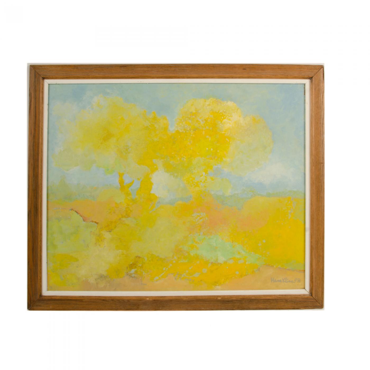 Hans Kline - Hans Kline (Canadian , 1924-1994) "Two Trees"