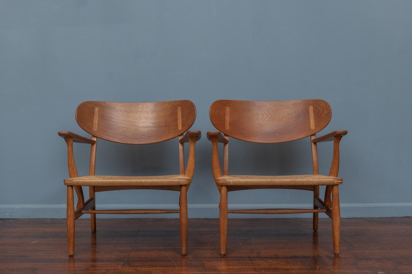 Hans Wegner - Hans Wegner Lounge Chairs for Carl Hanson & Son Model CH-22