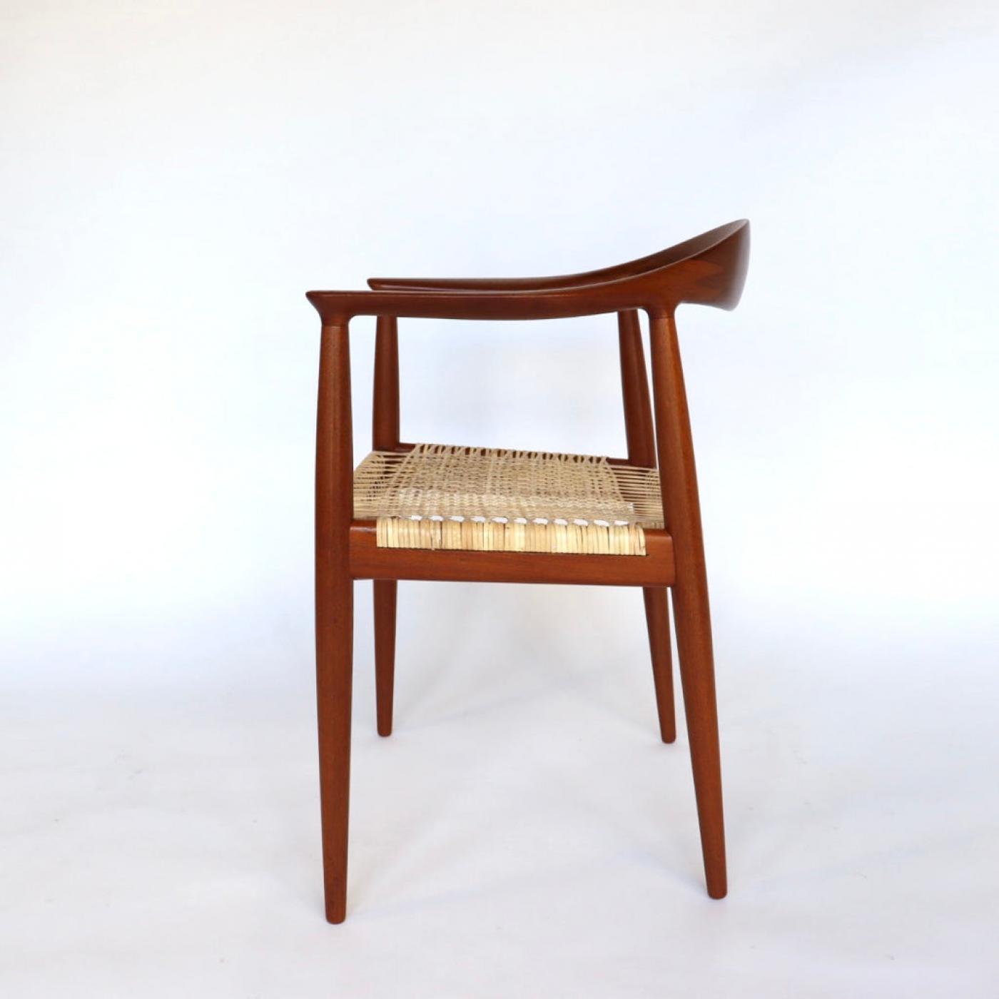 Hans Wegner - Hans Wegner Model JH-501 Round Chair with New Cane Seat ...
