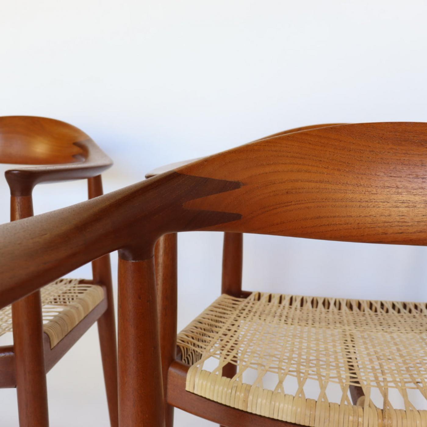 Hans Wegner - Hans Wegner Model JH-501 Round Chair with New Cane Seat ...