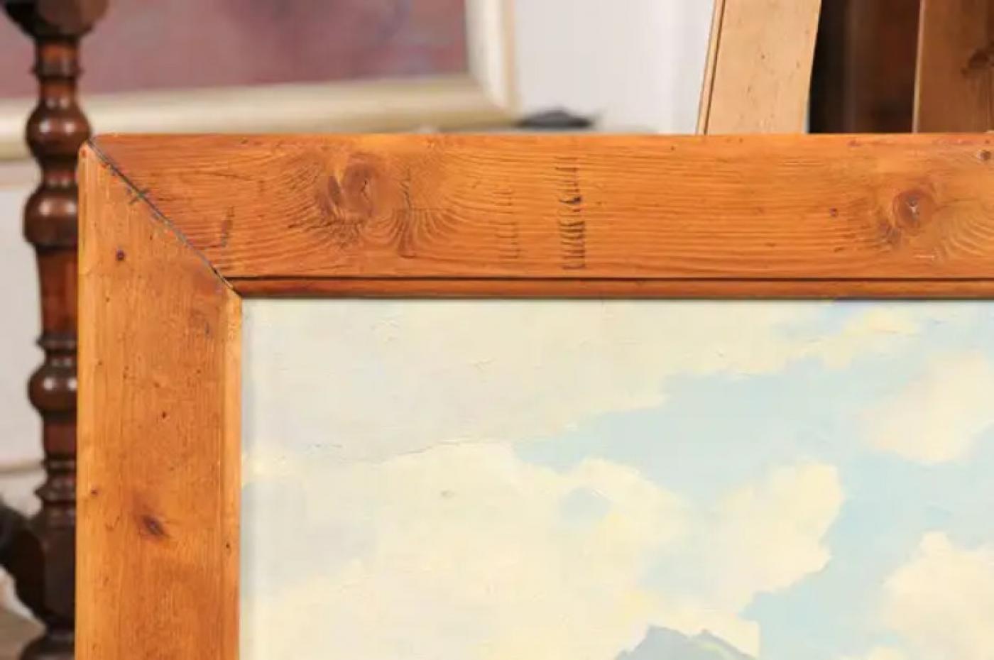 Hans Weidinger - Hans Weidinger 1940s Oil Landscape Painting of ...