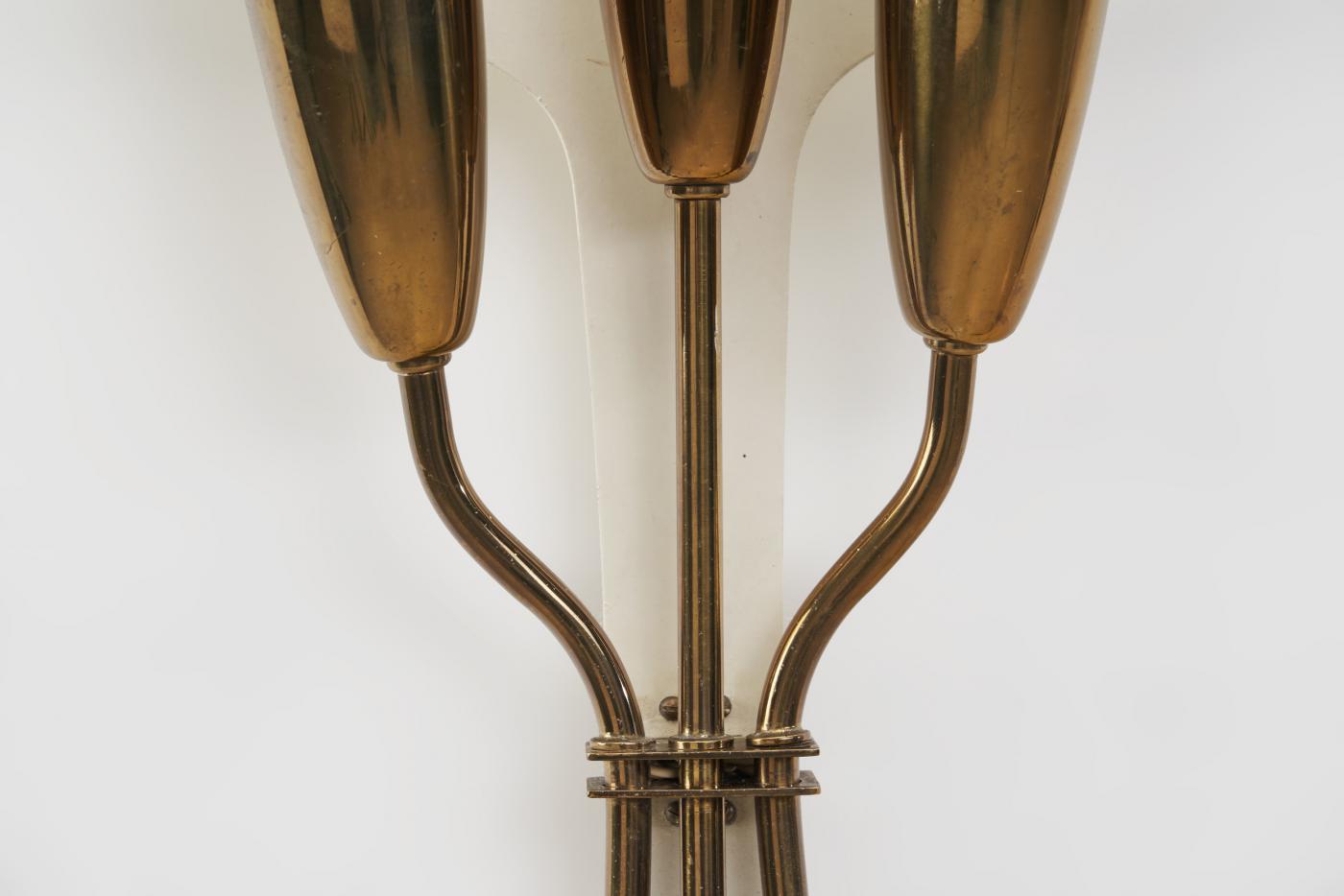 Harald Notini - Harald Notini Model "8772/3" Wall Sconces, Sweden 1950s