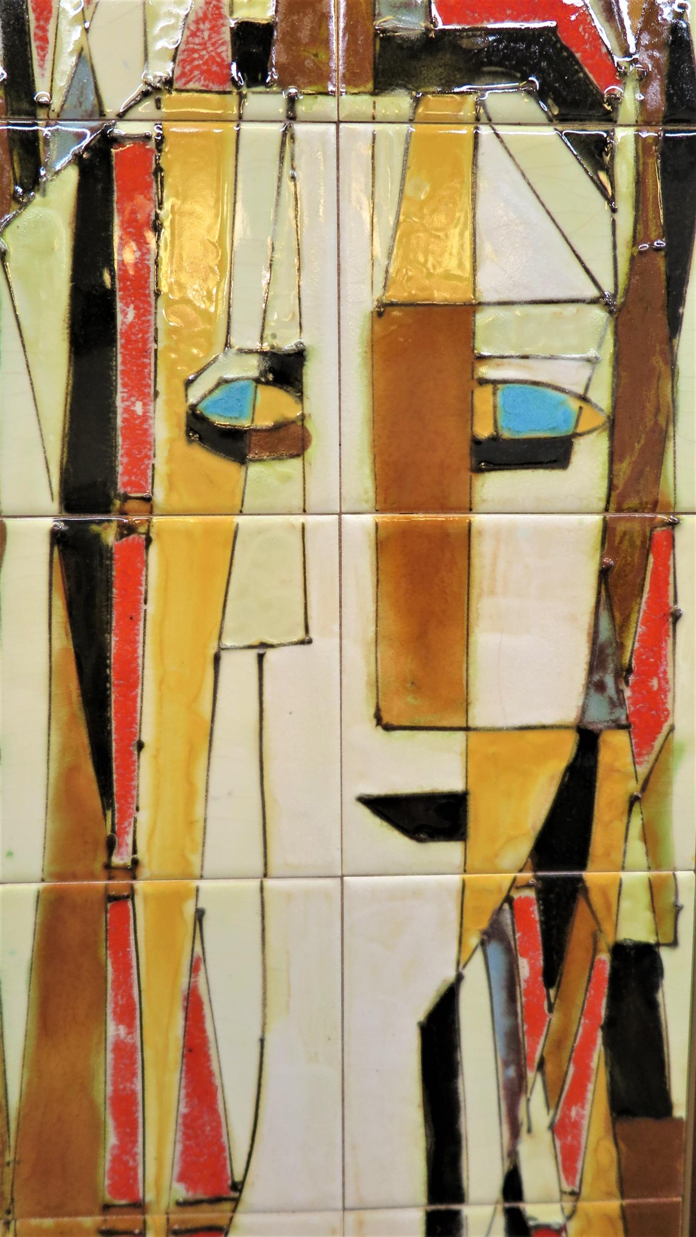 Harris Strong - Mid-Century Modern Harris Strong Tile Wall Art Panel