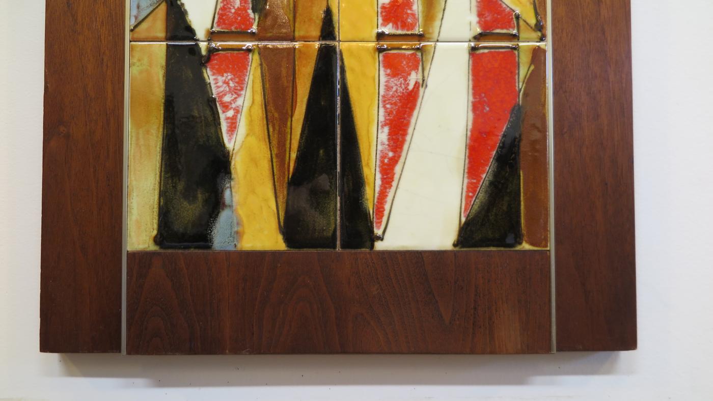 Harris Strong - Mid-Century Modern Harris Strong Tile Wall Art Panel