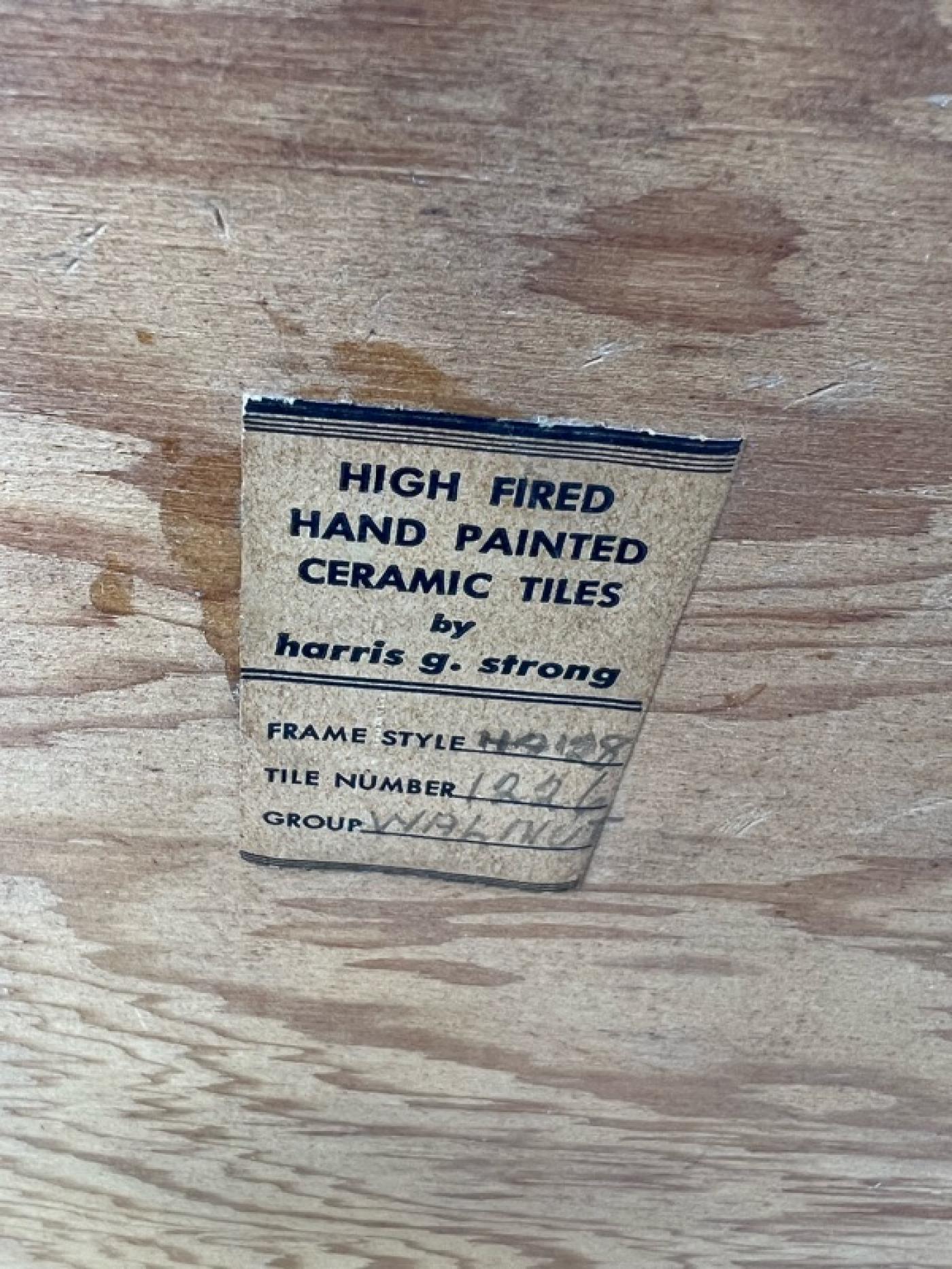 Harris Strong - RARE PAIR OF MONUMENTAL EXOTIC SCENE CERAMIC PLAQUES BY ...