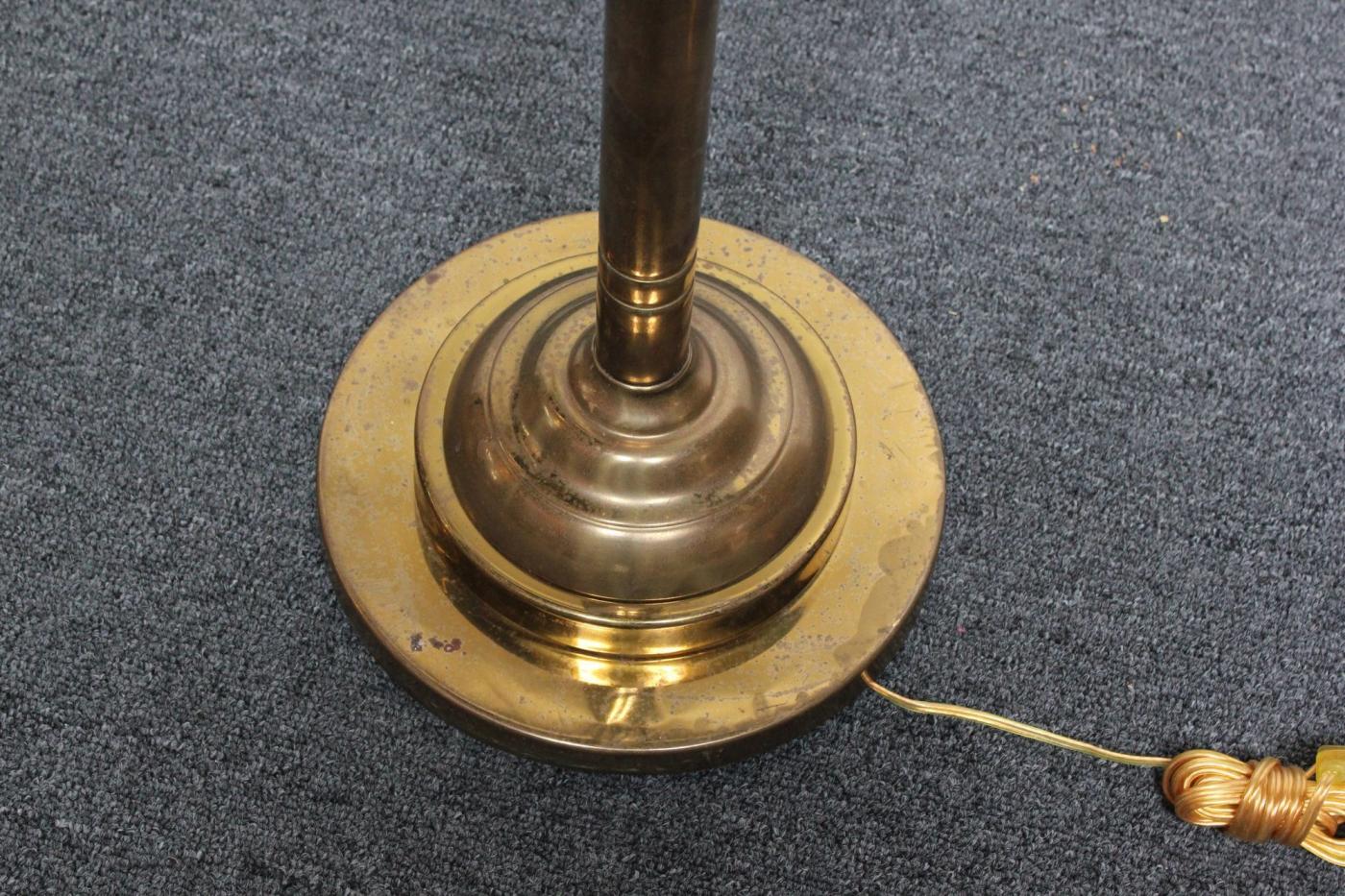 Hart Associates - Pair of Vintage Brass "Palm Tree Frond" Floor Lamps ...