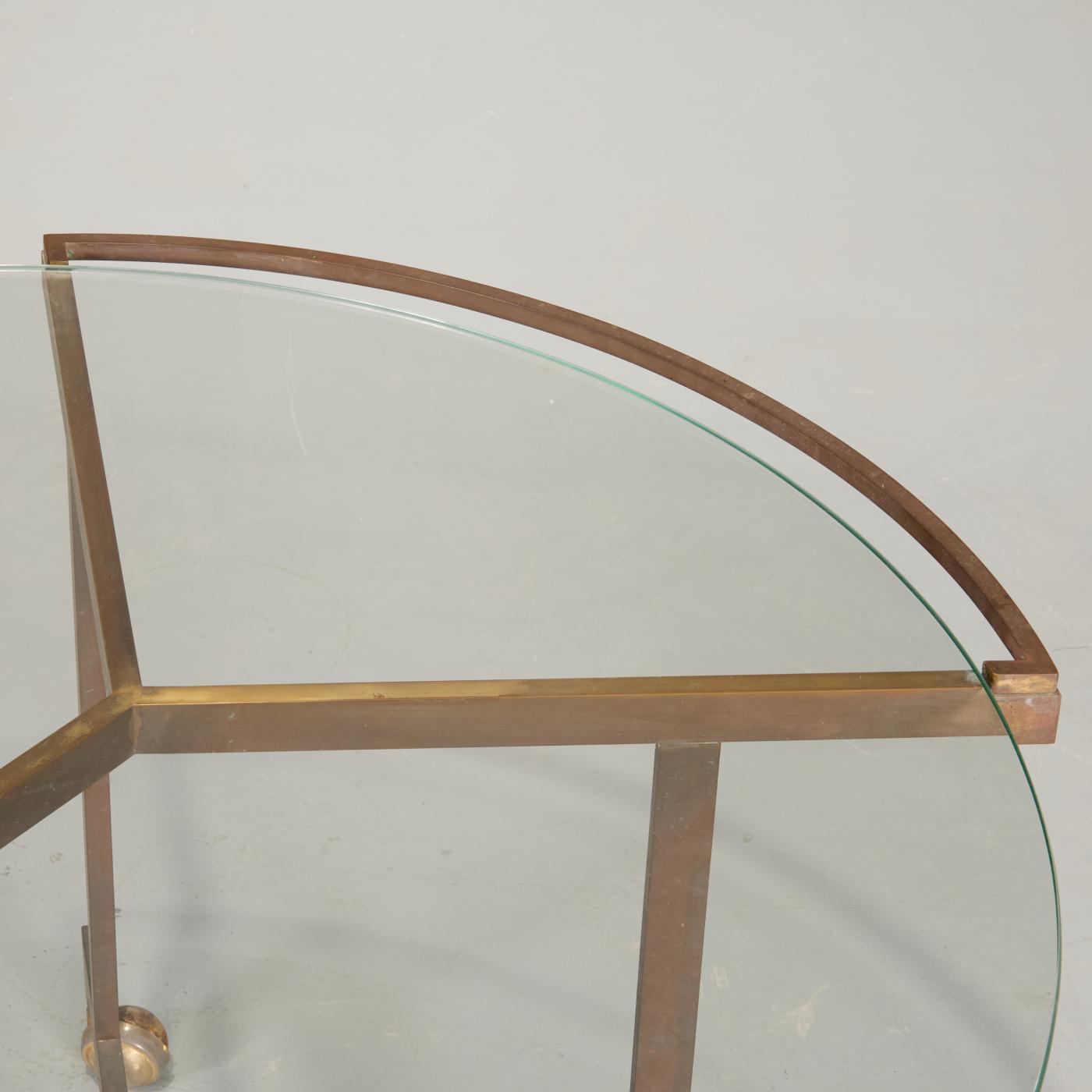 Harvey Probber - Harvey Probber Architectural Brass Serving Table