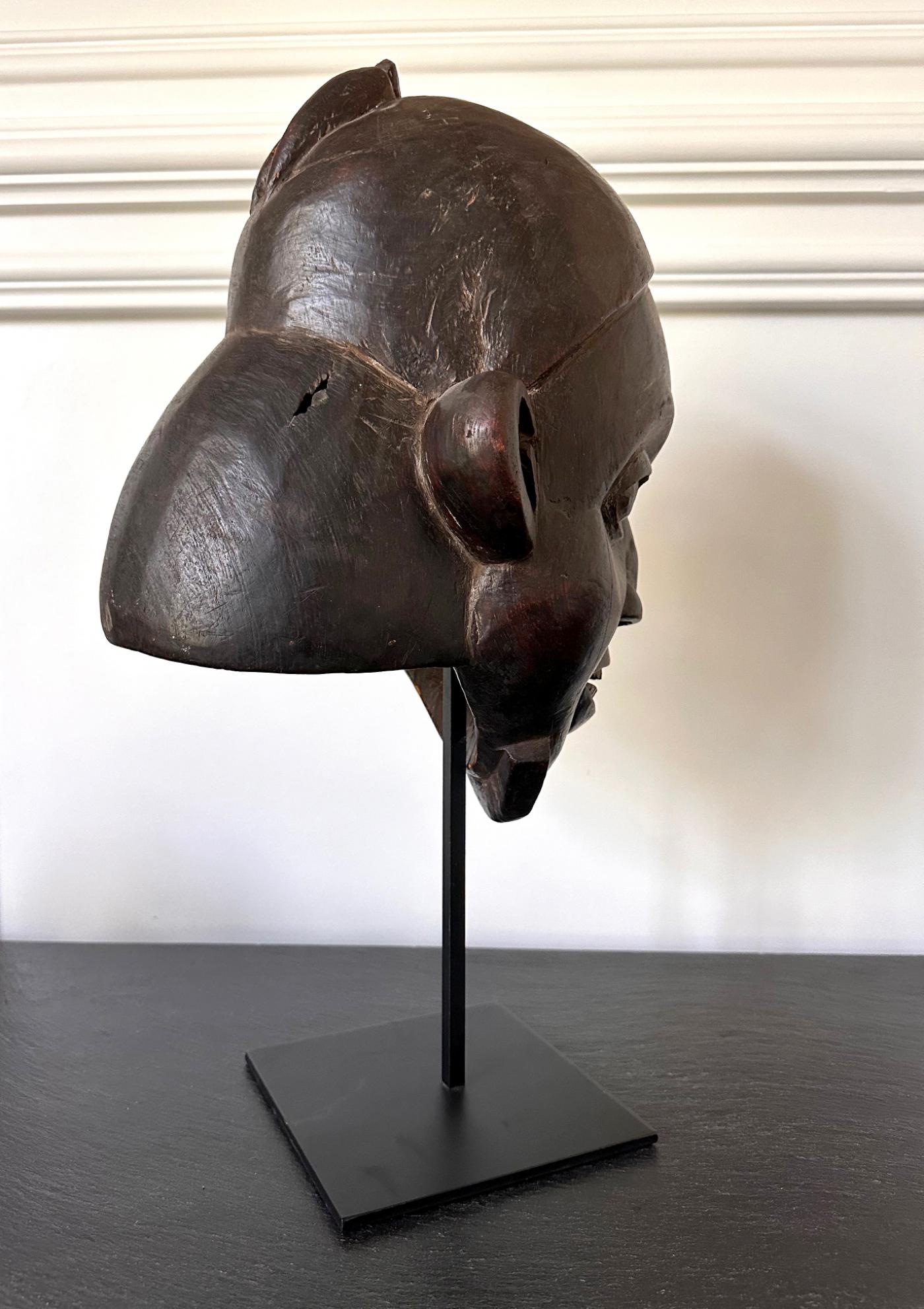 Helmet Crest Ngoin Mask from Cameroon Africa