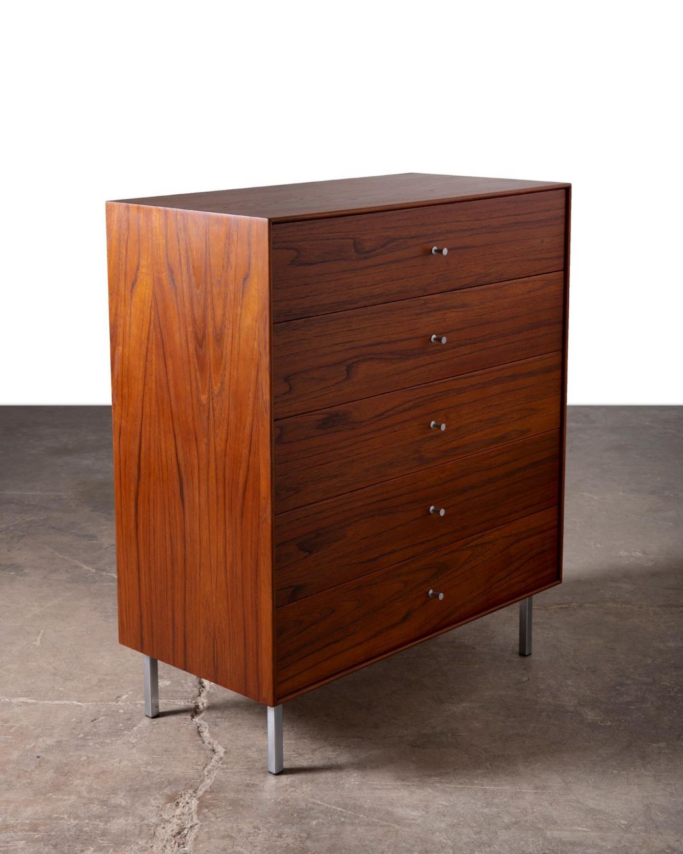 Herman Miller - Thin Edge Five Drawer Teak Chest