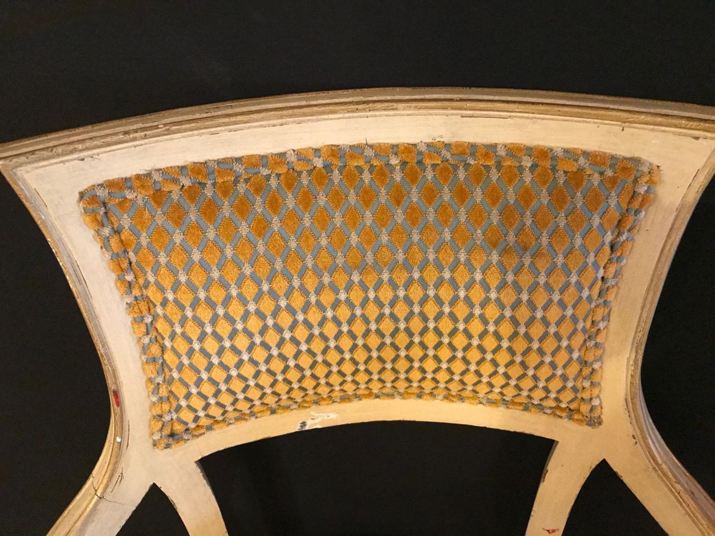 Hollywood Regency Fauteuil Attributed to Maison Jansen in Original Finish