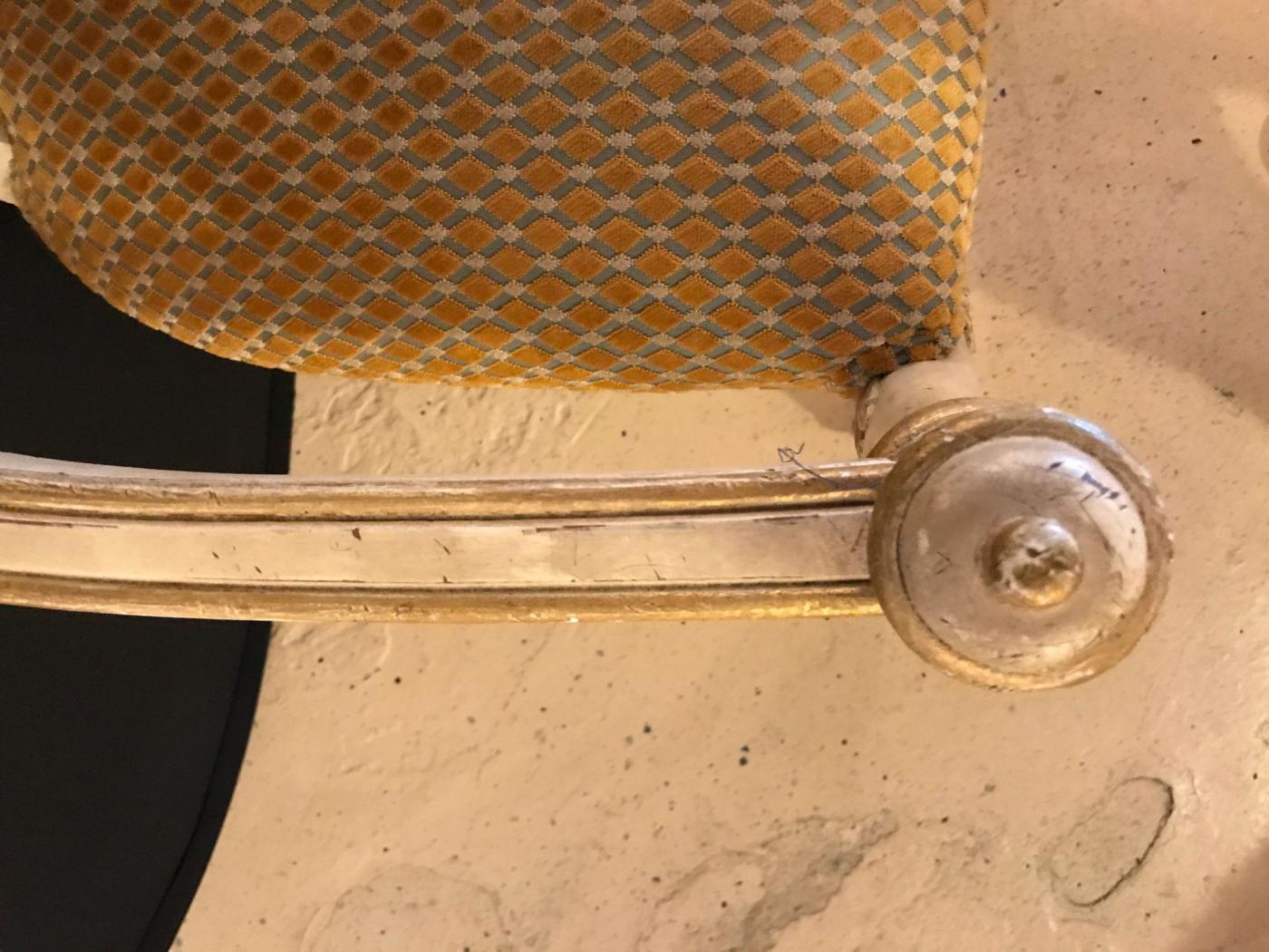 Hollywood Regency Fauteuil Attributed to Maison Jansen in Original Finish