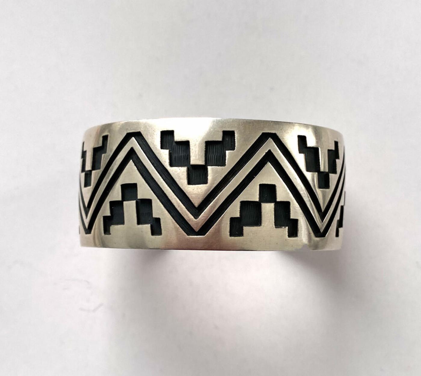 Hopi bracelet by Phillip Honanie