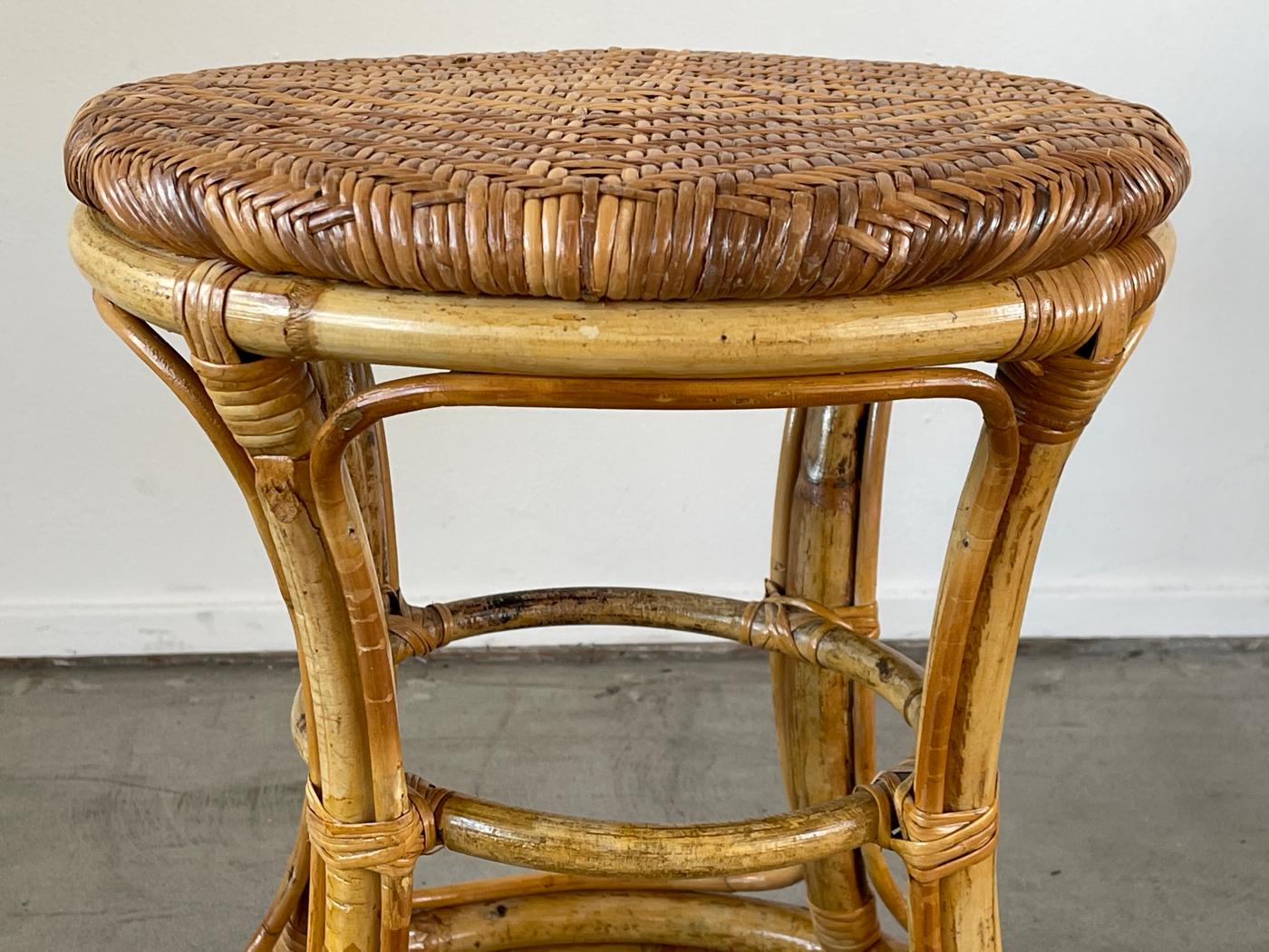 ITALIAN BAMBOO FOOT STOOLS