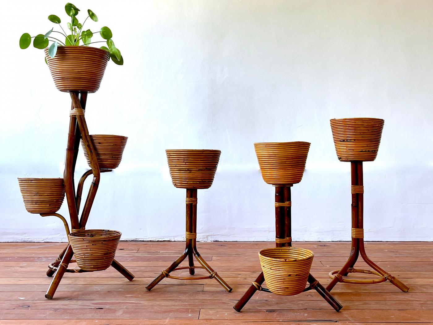 ITALIAN BAMBOO PLANT STANDS