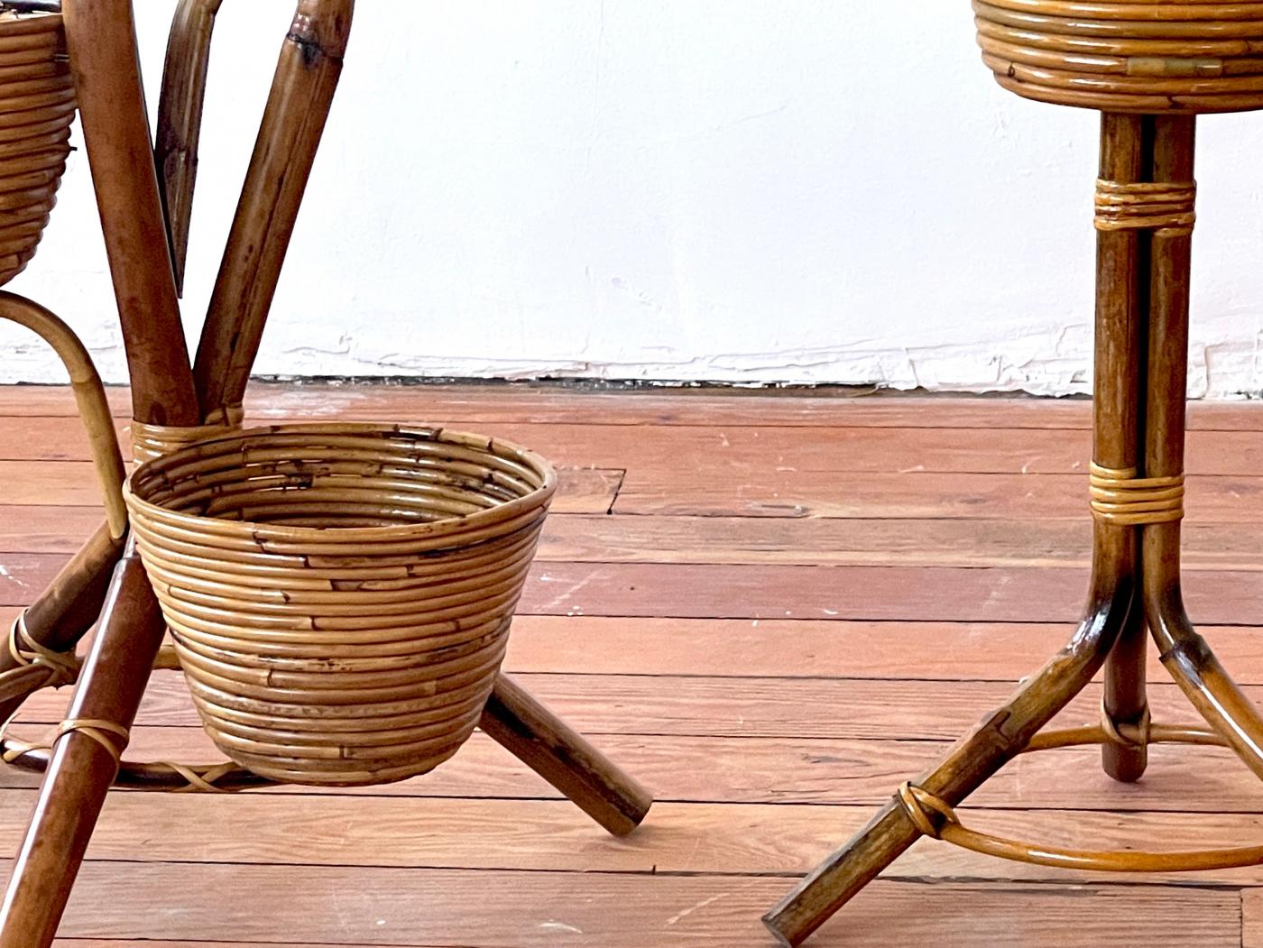 ITALIAN BAMBOO PLANT STANDS