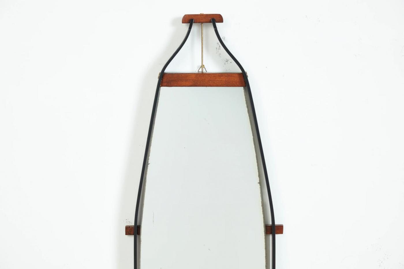 ITALIAN ELONGATED IRON MIRROR
