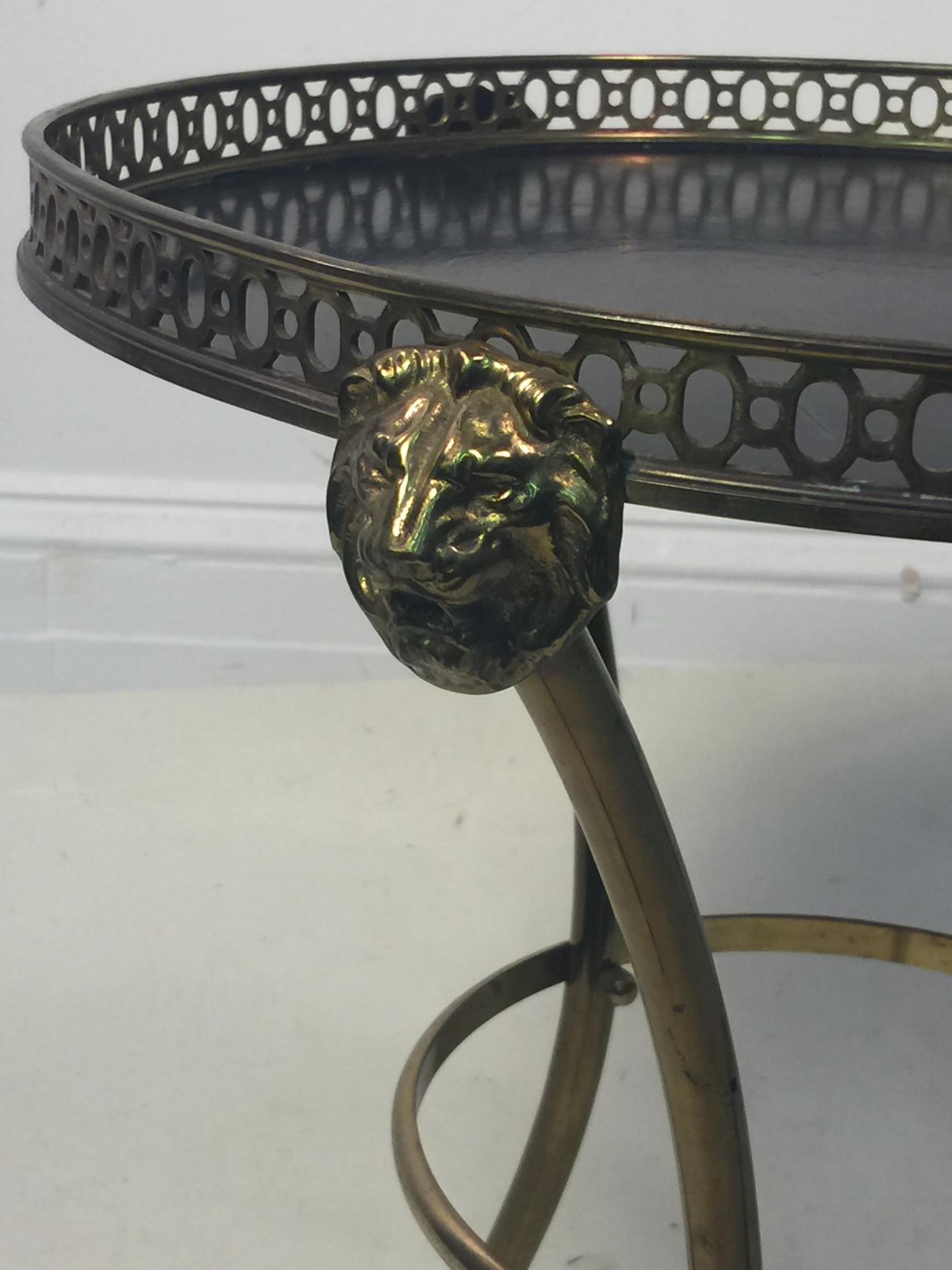 ITALIAN LION HEAD TOLE TABLE