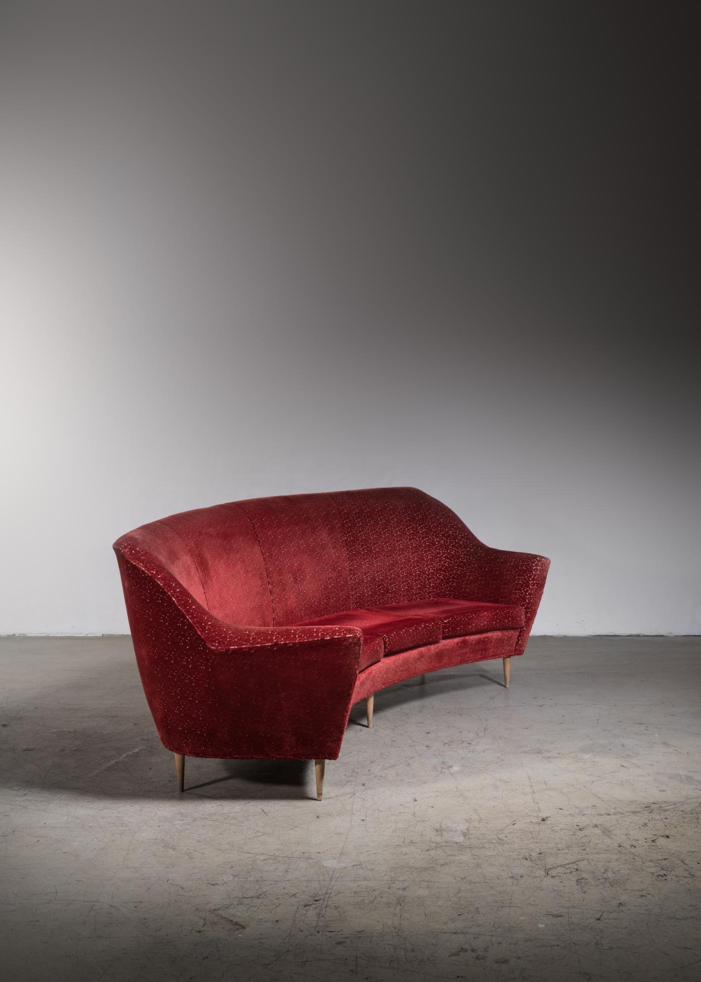 Ico Parisi - Ico Parisi Curved Sofa by Ariberto Colombo