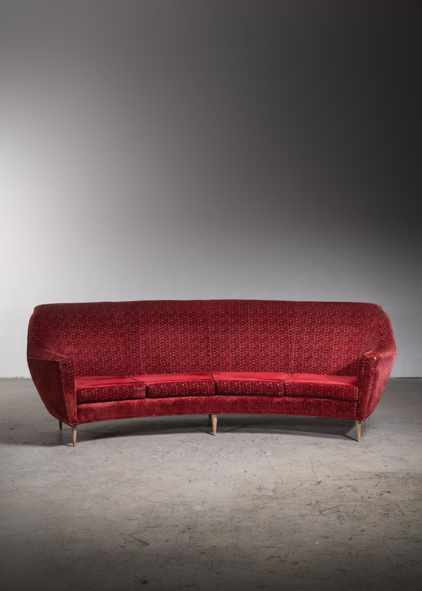Ico Parisi - Ico Parisi Curved Sofa by Ariberto Colombo