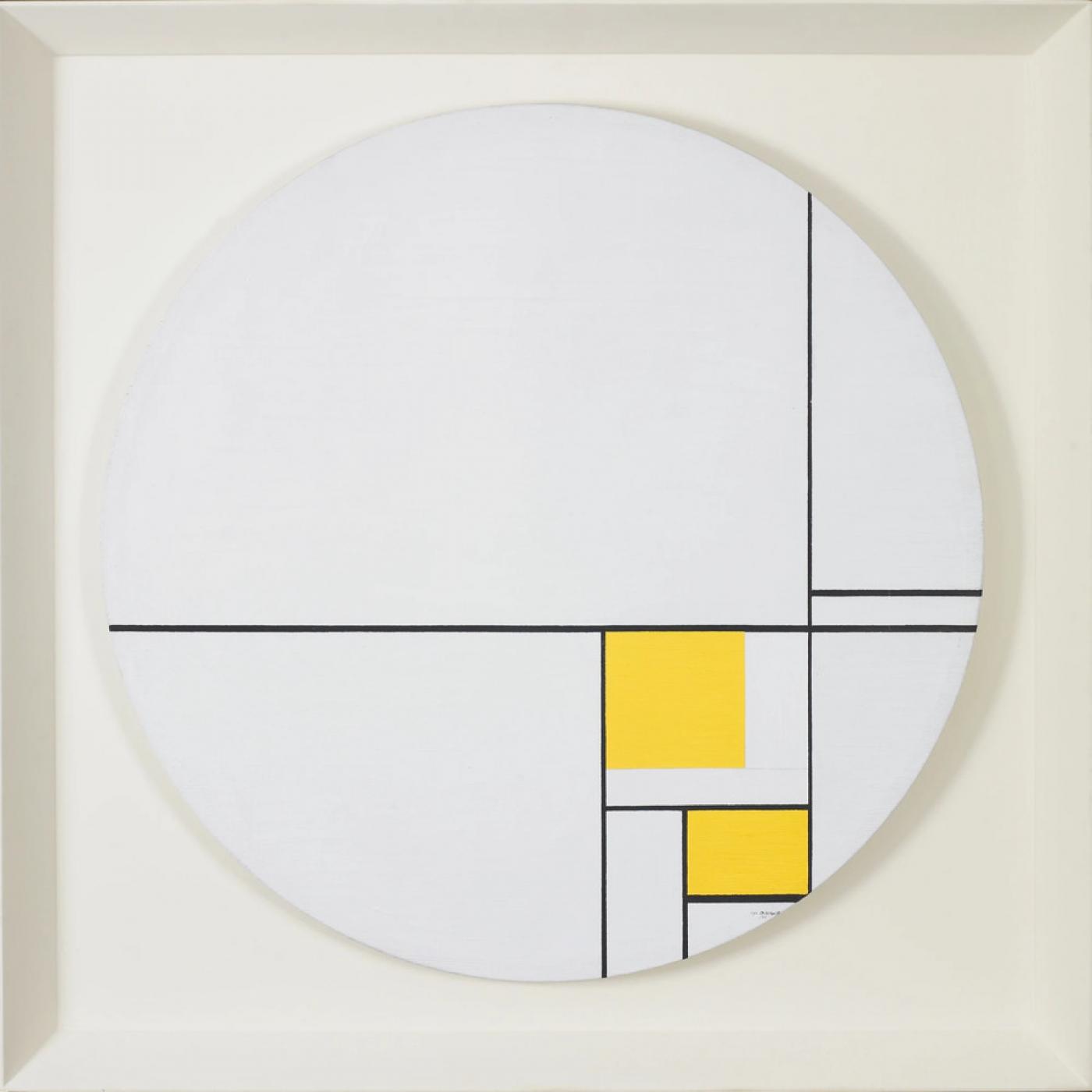 Ilya Bolotowsky - PALE TONDO, 1961