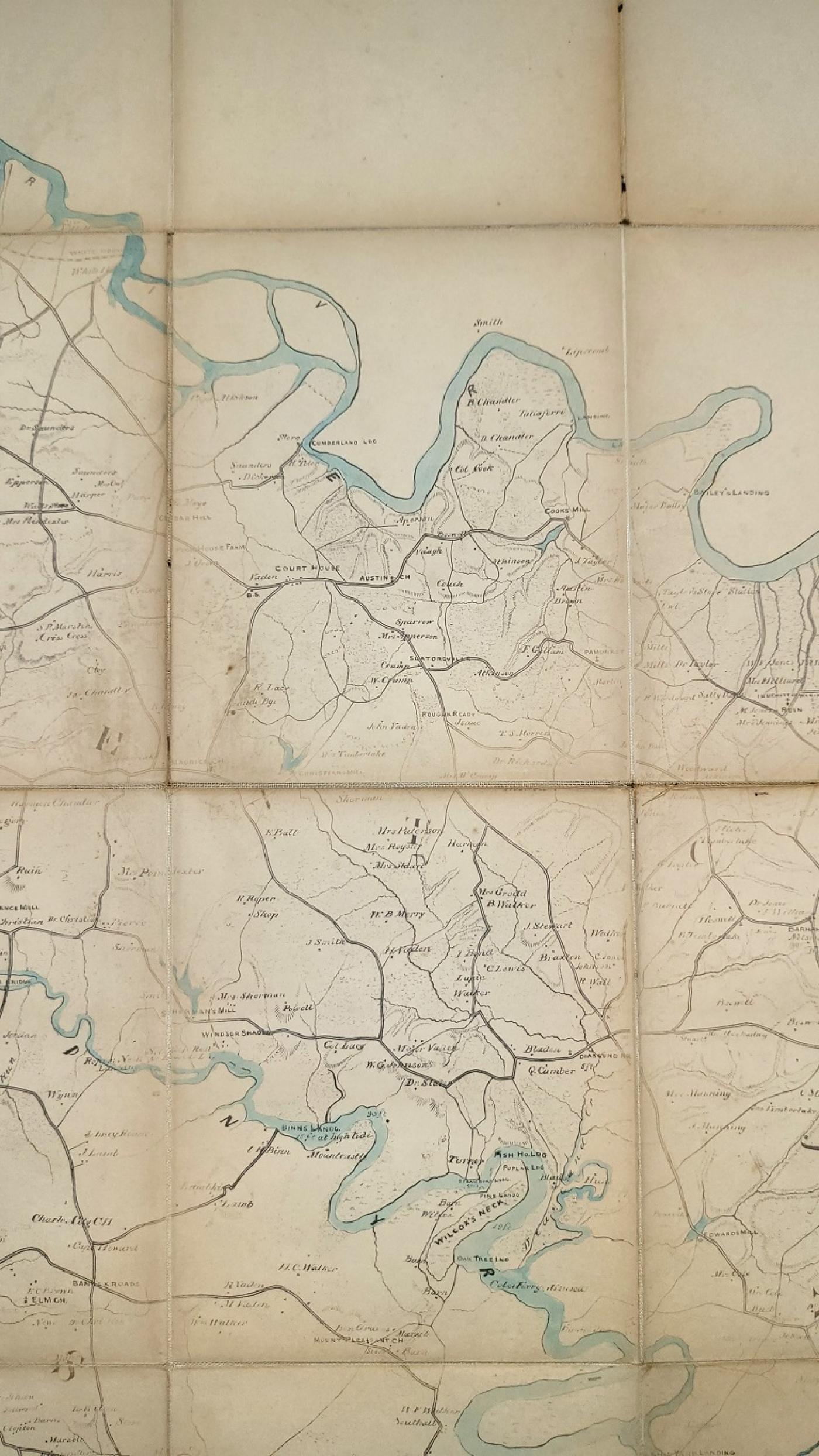 American Civil War - Important Confederate Civil War Field Map of ...