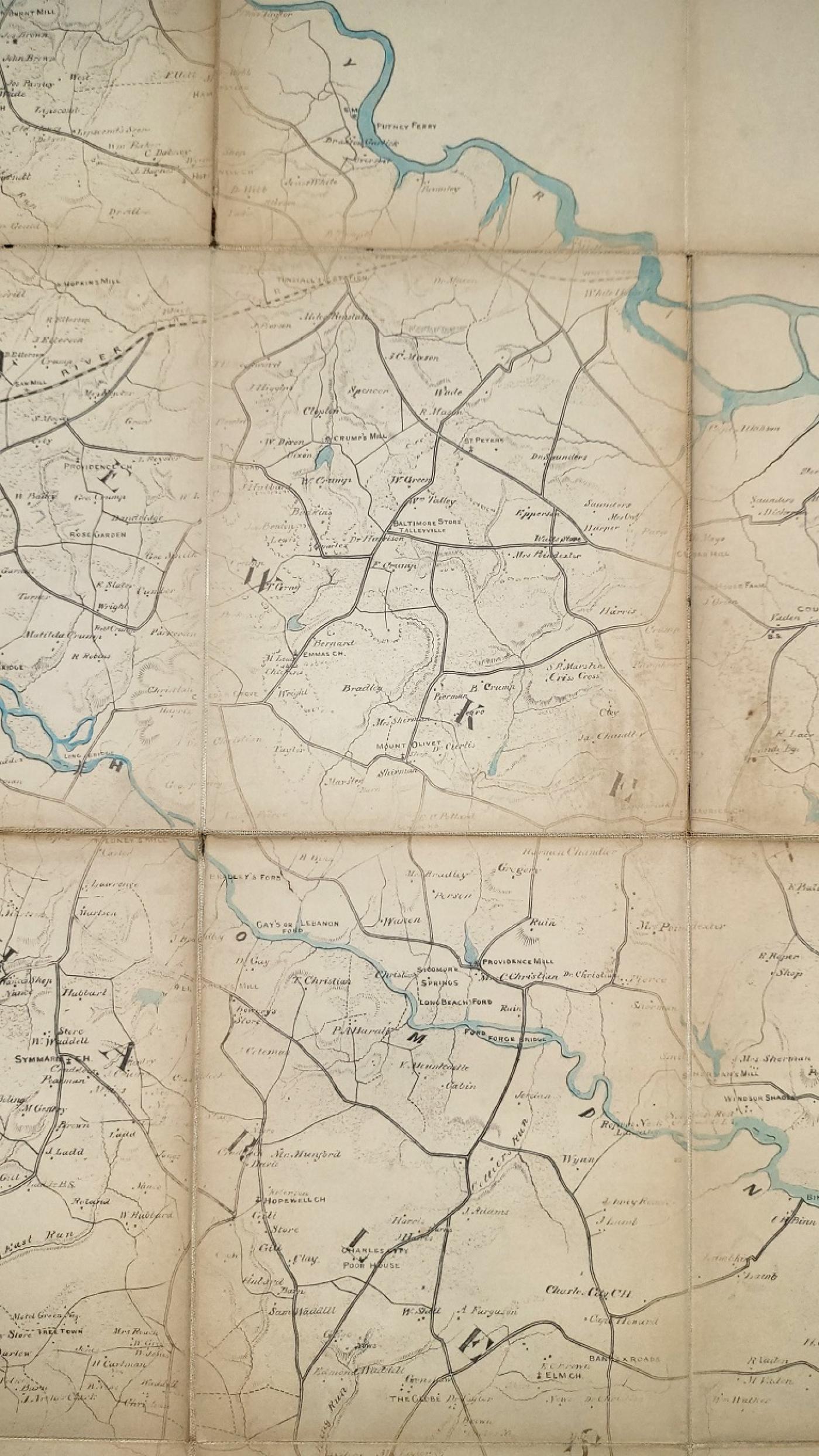 American Civil War - Important Confederate Civil War Field Map of ...