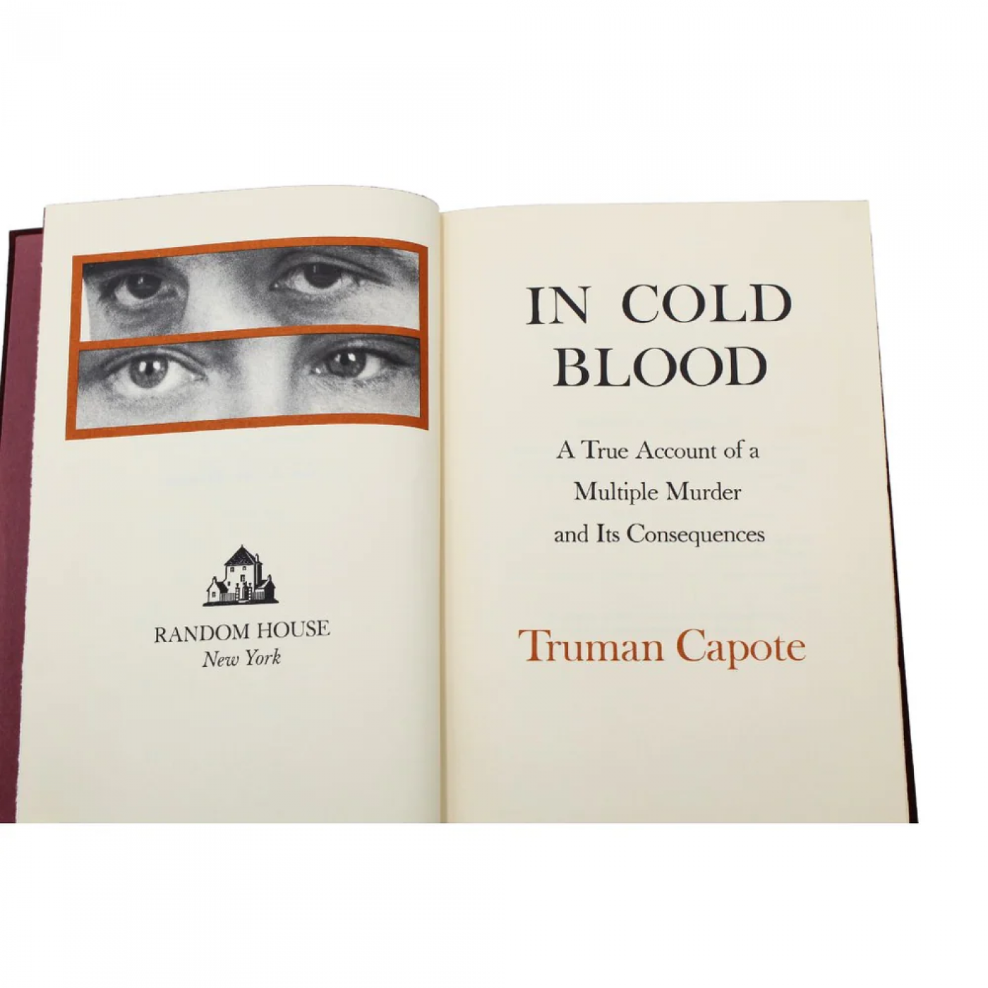 In Cold Blood by Truman Capote, First Trade Edition, 1965