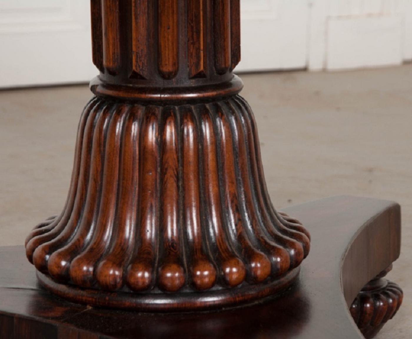 Irish Regency Rosewood Tilt-Top Center Table