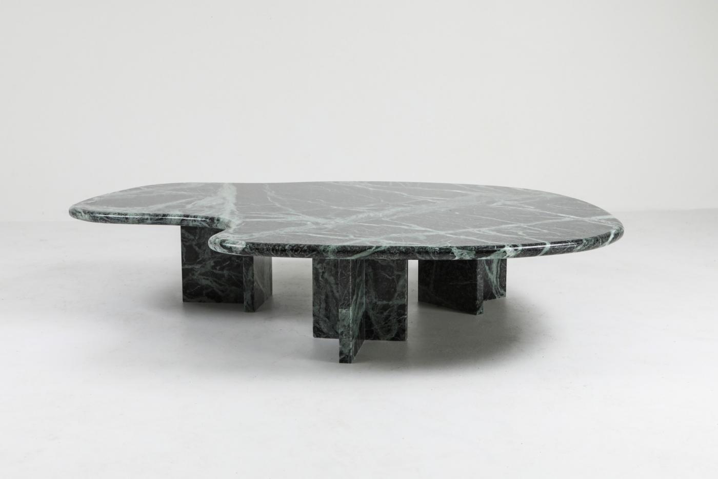 Isamu Noguchi - Post-modern Green Marble Coffee Table In The Manner of ...
