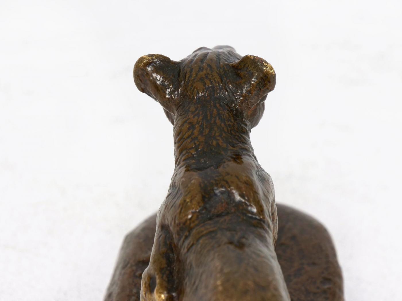 Isidore Bonheur - “Lion Cub” French Antique Bronze Sculpture by Isidore ...