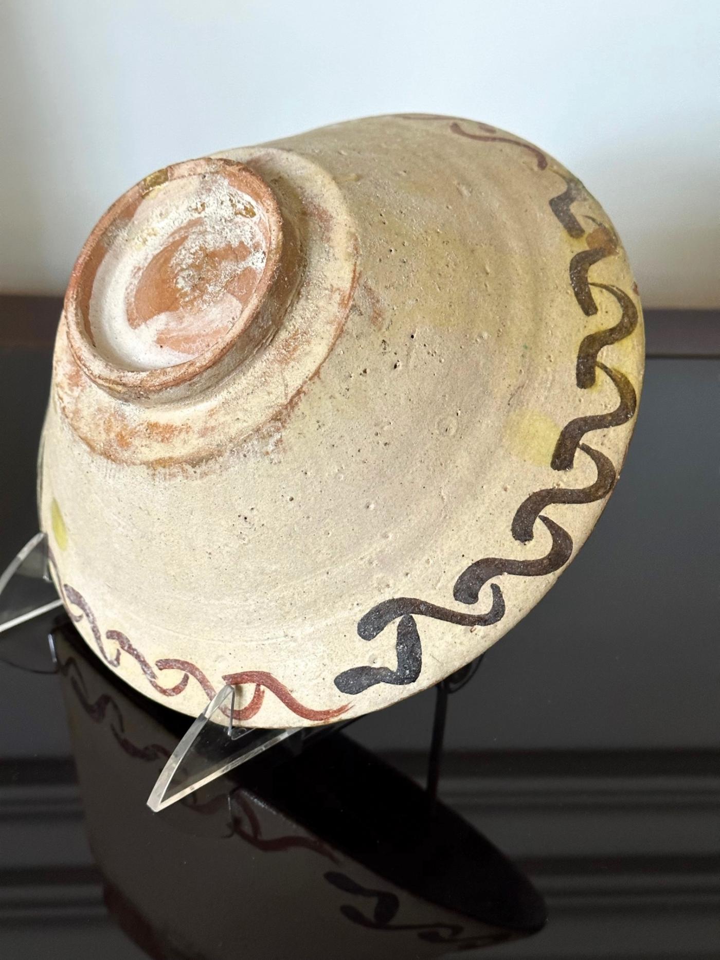 Islamic Glazed Pottery Bowl Nishapur Ware