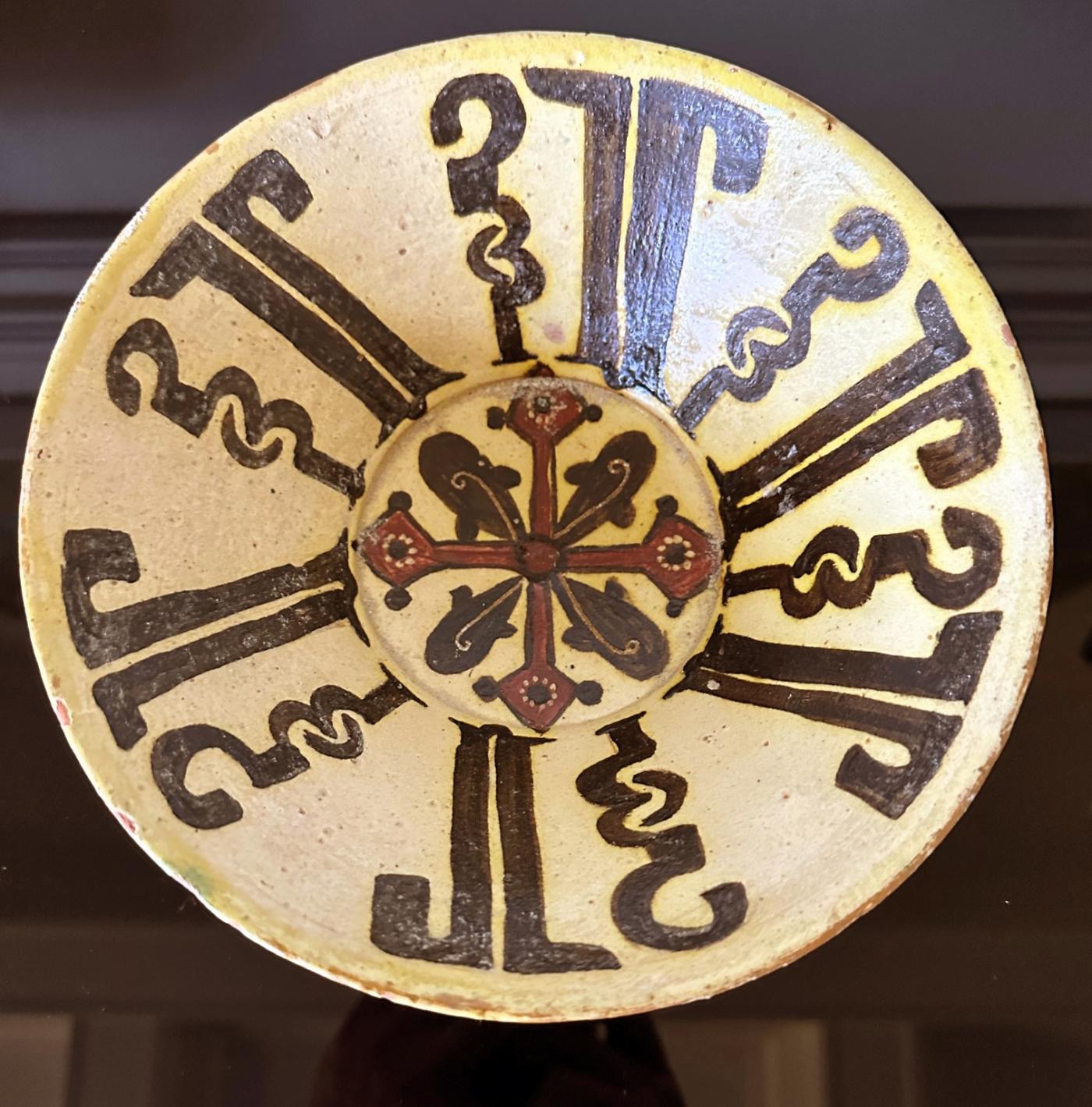 Islamic Glazed Pottery Bowl Nishapur Ware