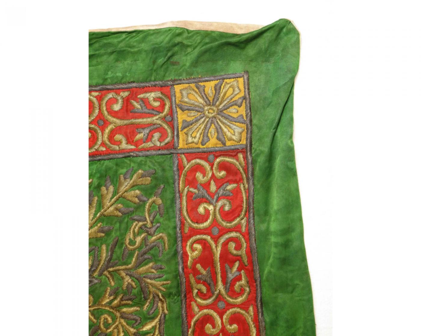 Islamic Ottoman Silk and Metal-Thread External Curtain Cover for the ...