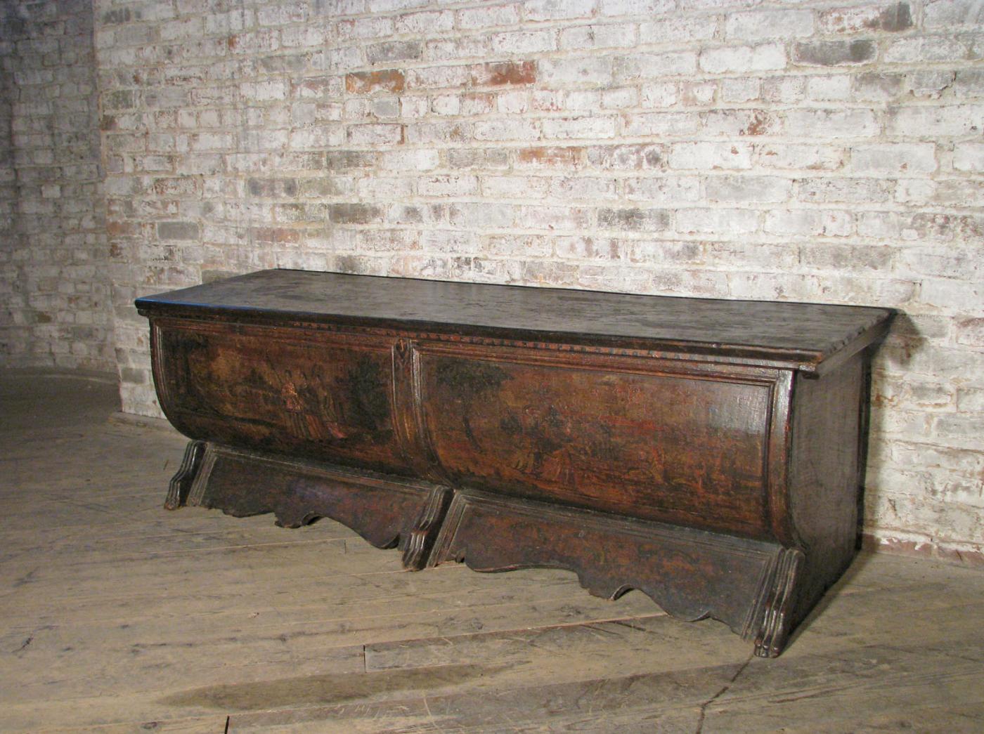 Italian Early 17th century Painted Renaissance Cassone