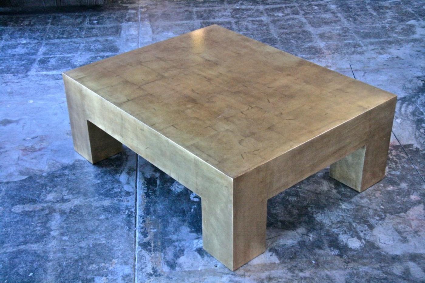 Italian Gold Leaf Coffee Table