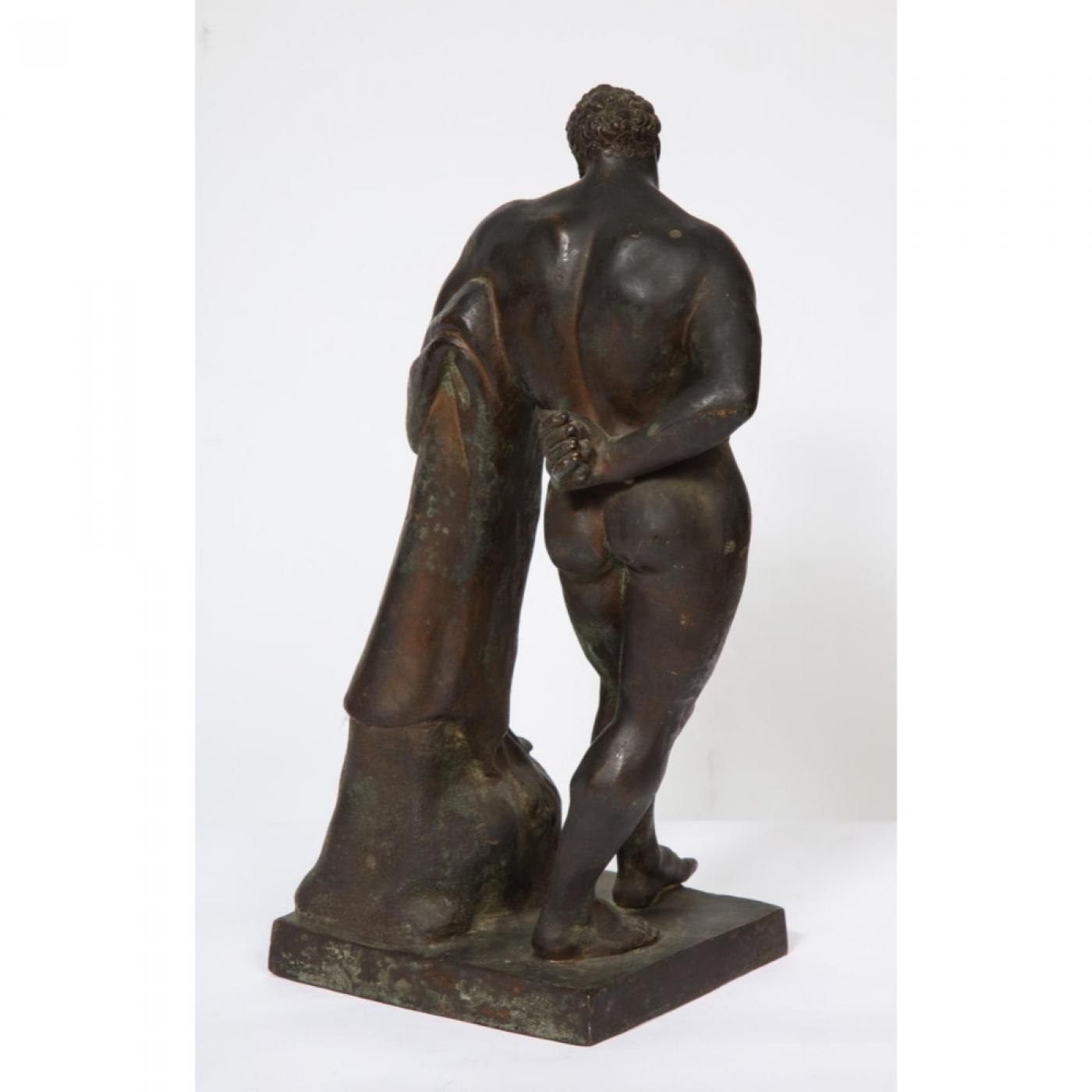 Italian Grand Tour Bronze Sculpture of Farnese Hercules, circa 18th Century