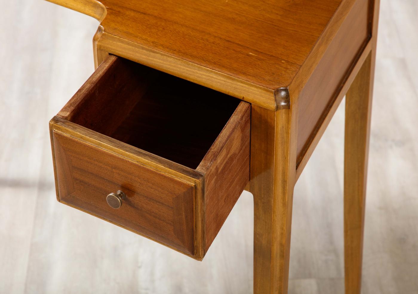 Italian Maple Wood Desk or Writing Table, Circa 1940