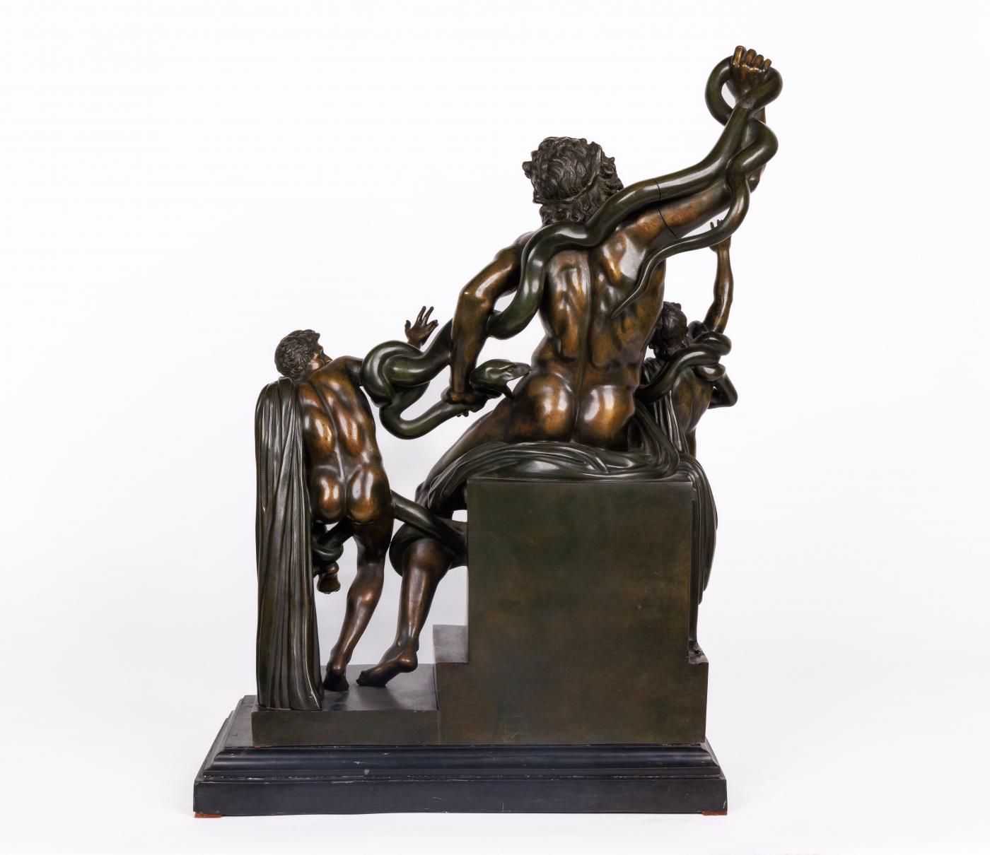 Italian Patinated Bronze Group Sculpture of Laocoon and His Sons, C. 1870