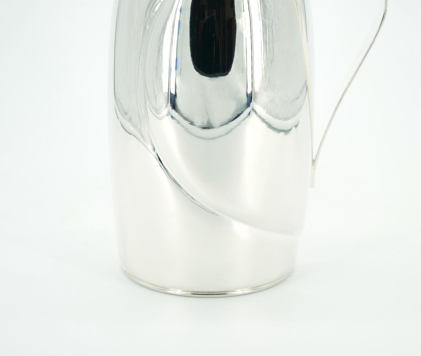 Italian Silver Plated Exterior Insulated Interior Hot / Cold Thermos