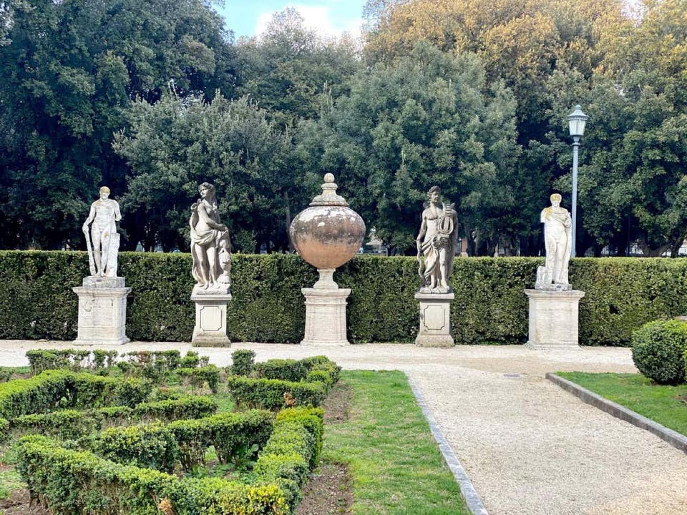 Italian Stone Garden Sculptures of Roman Mythological Subject Minerva