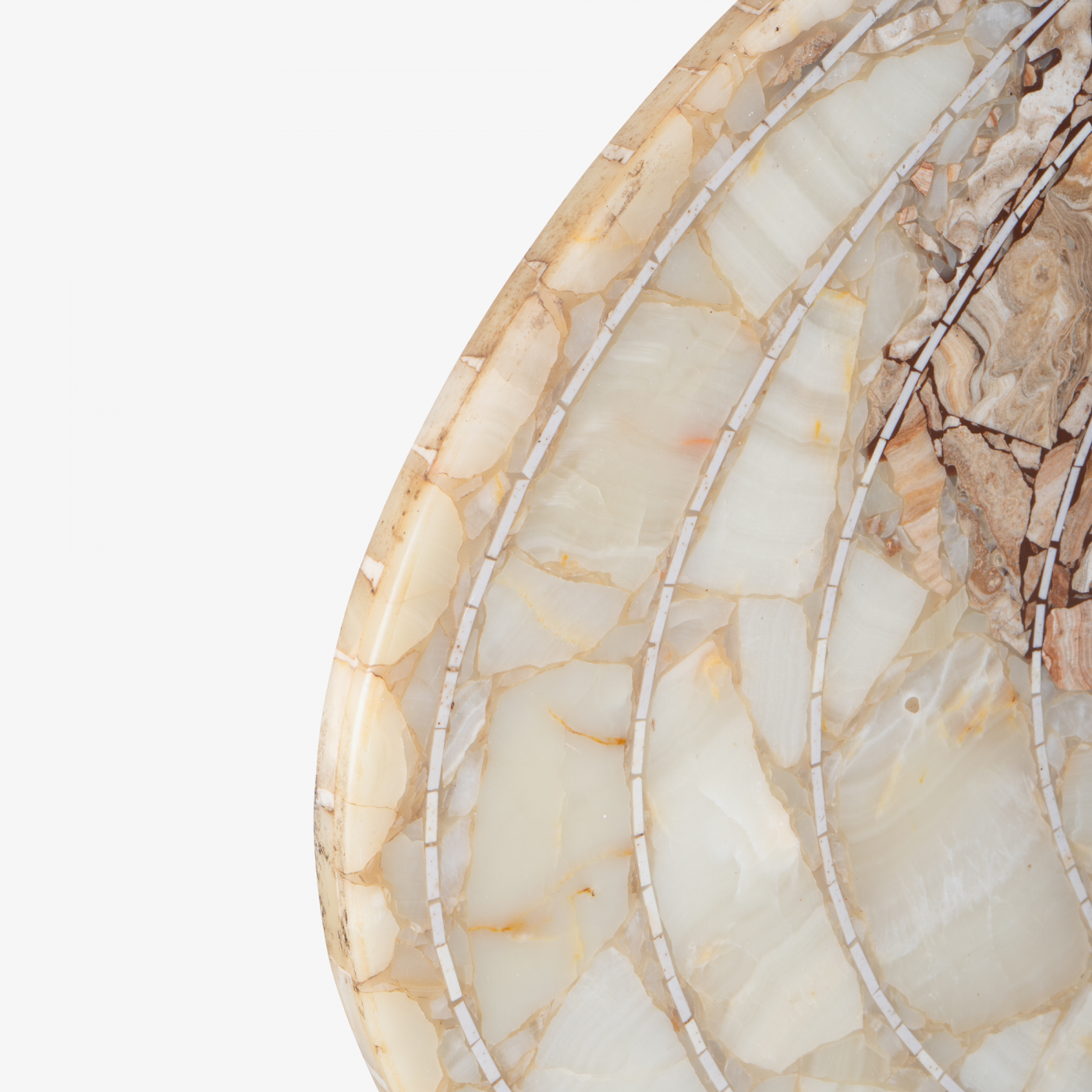 Italian Tessellated Stone "Map of the World" Art Sculpture in Quartz ...