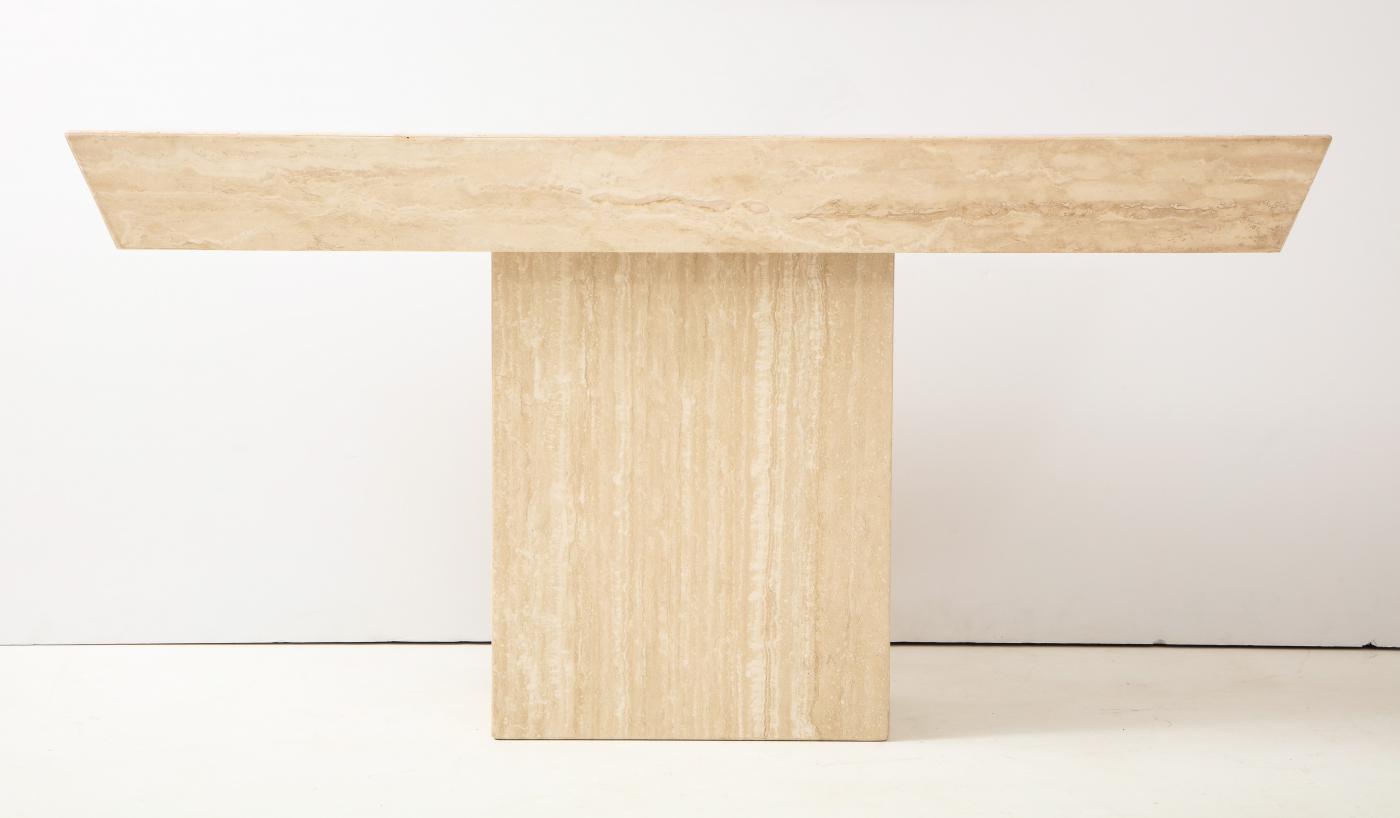 Italian Travertine Console