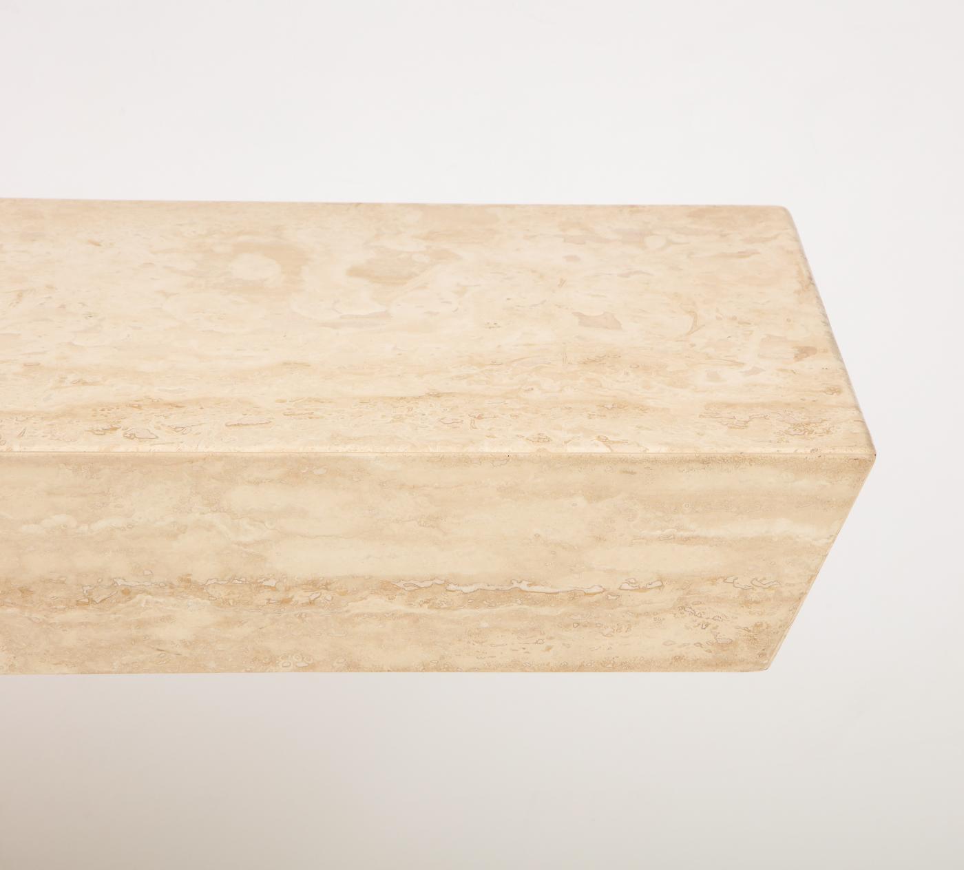 Italian Travertine Console