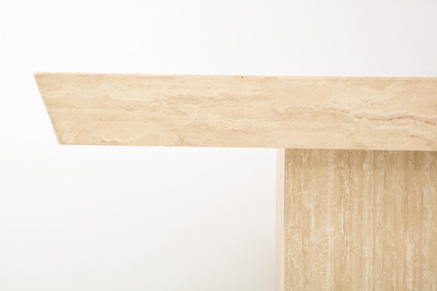 Italian Travertine Console