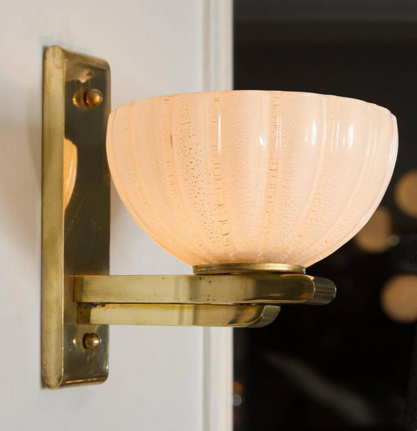 Italian 'cup' wall lights