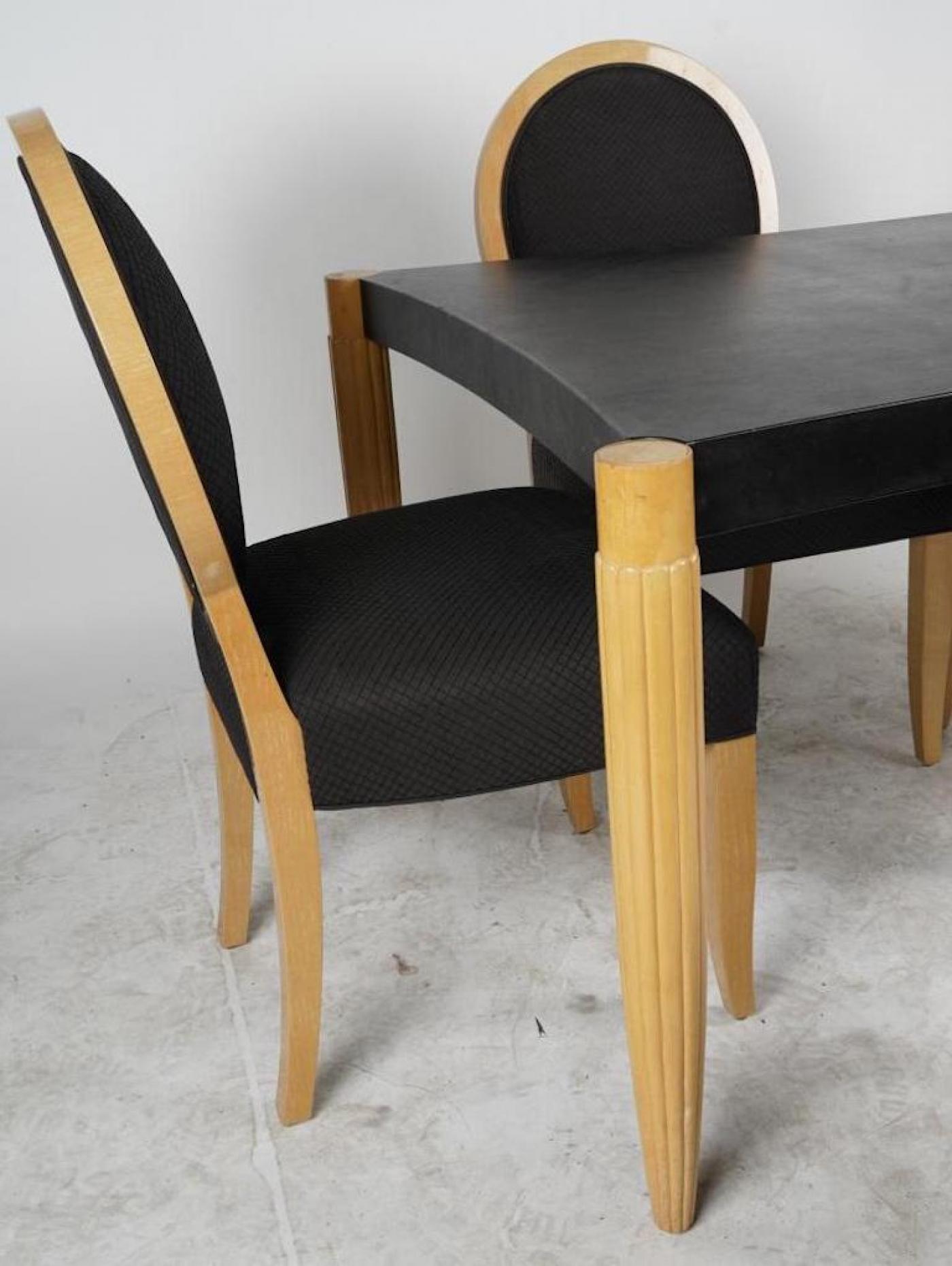 J. Robert Scott - Art Deco Style J. Robert Scott Dining Table & 4 Chairs