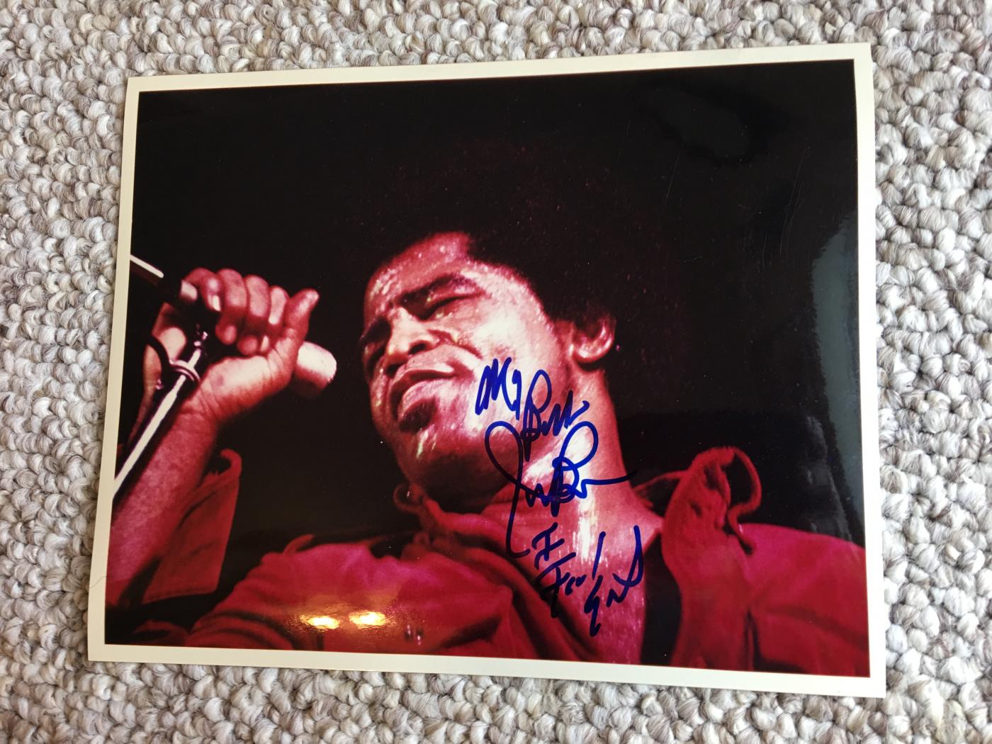 JAMES BROWN AUTOGRAPHED PHOTOGRAPH