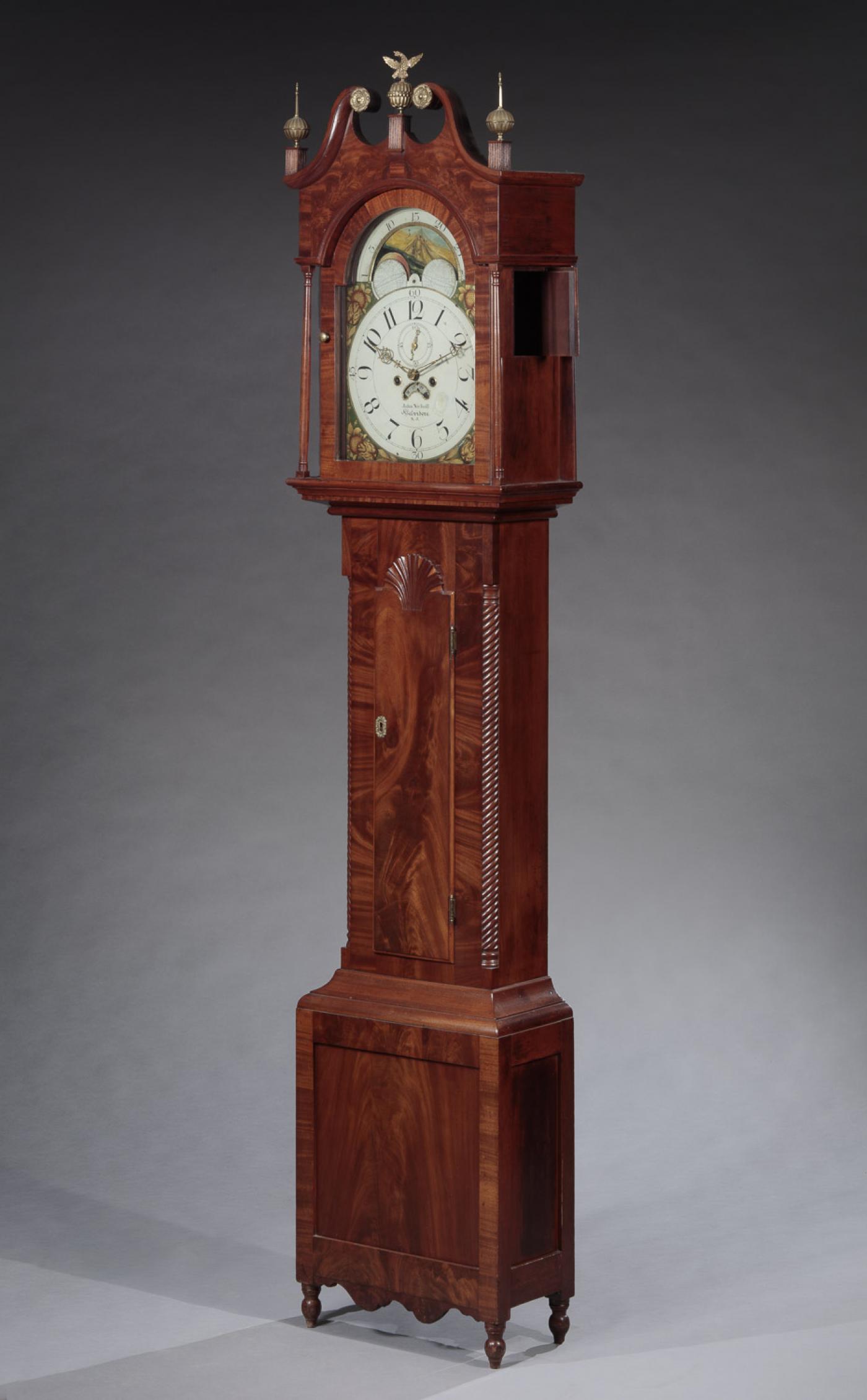 JOHN NICHOLL - FEDERAL TALL CASE CLOCK BY JOHN NICHOLL