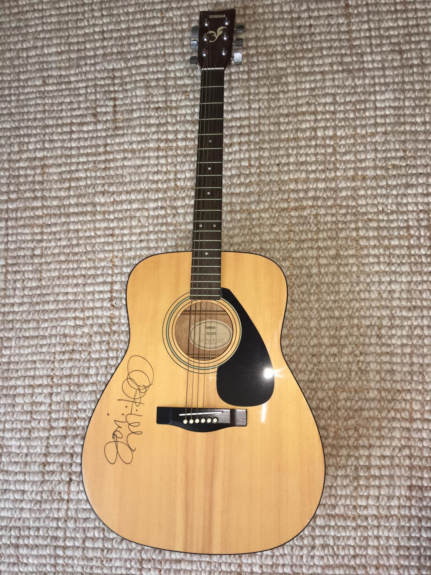 JONI MITCHELL AUTOGRAPHED GUITAR