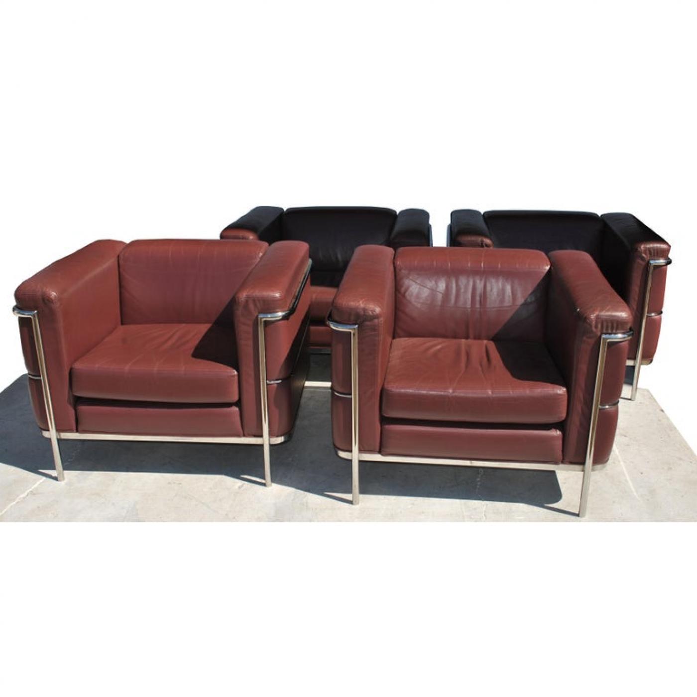 Jack Cartwright - Pair of 20/123 Le Corbusier LC3 Armchairs by ...